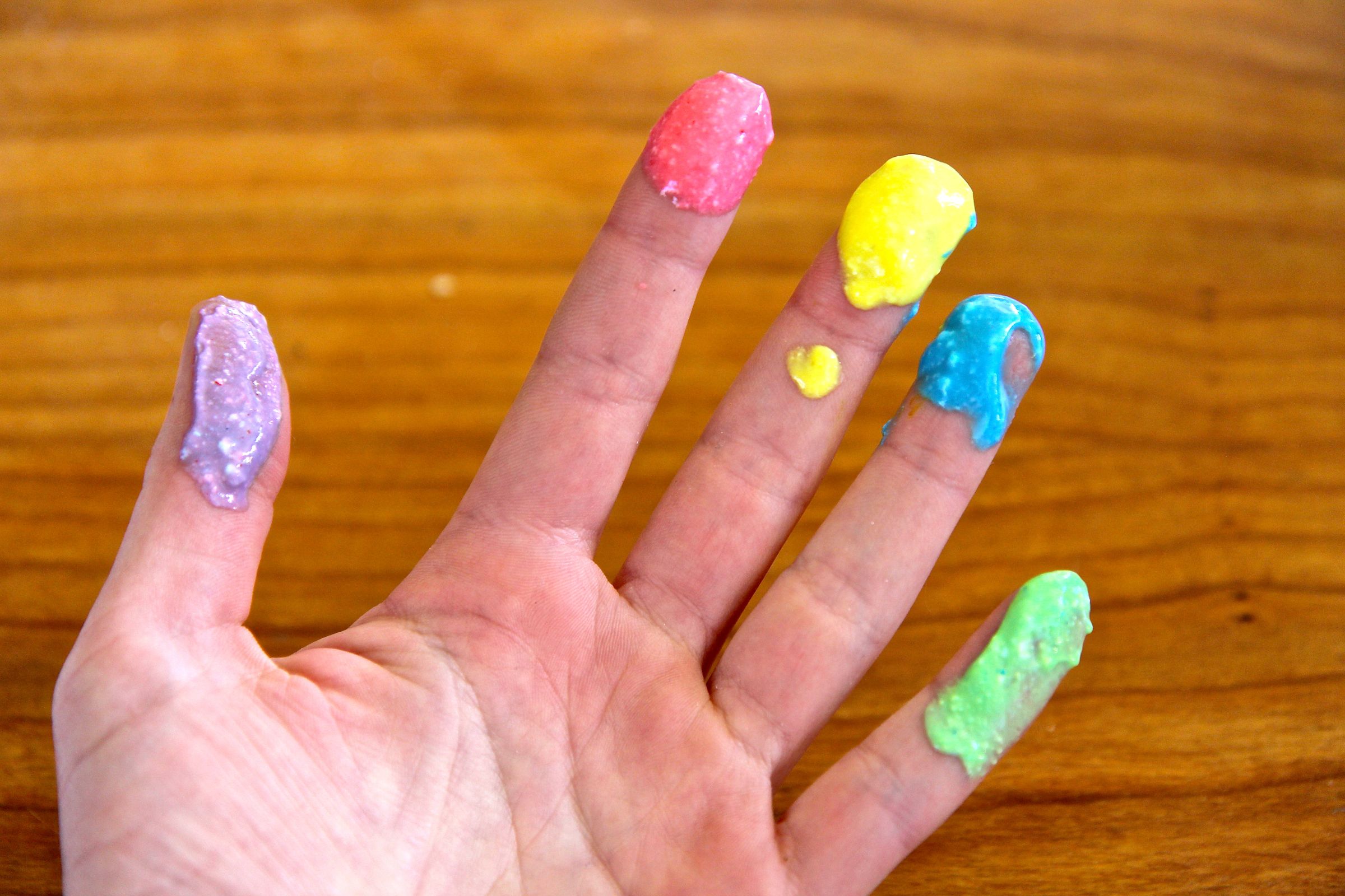 Two Ingredient, Edible Finger Paints : 4 Steps (with Pictures ...