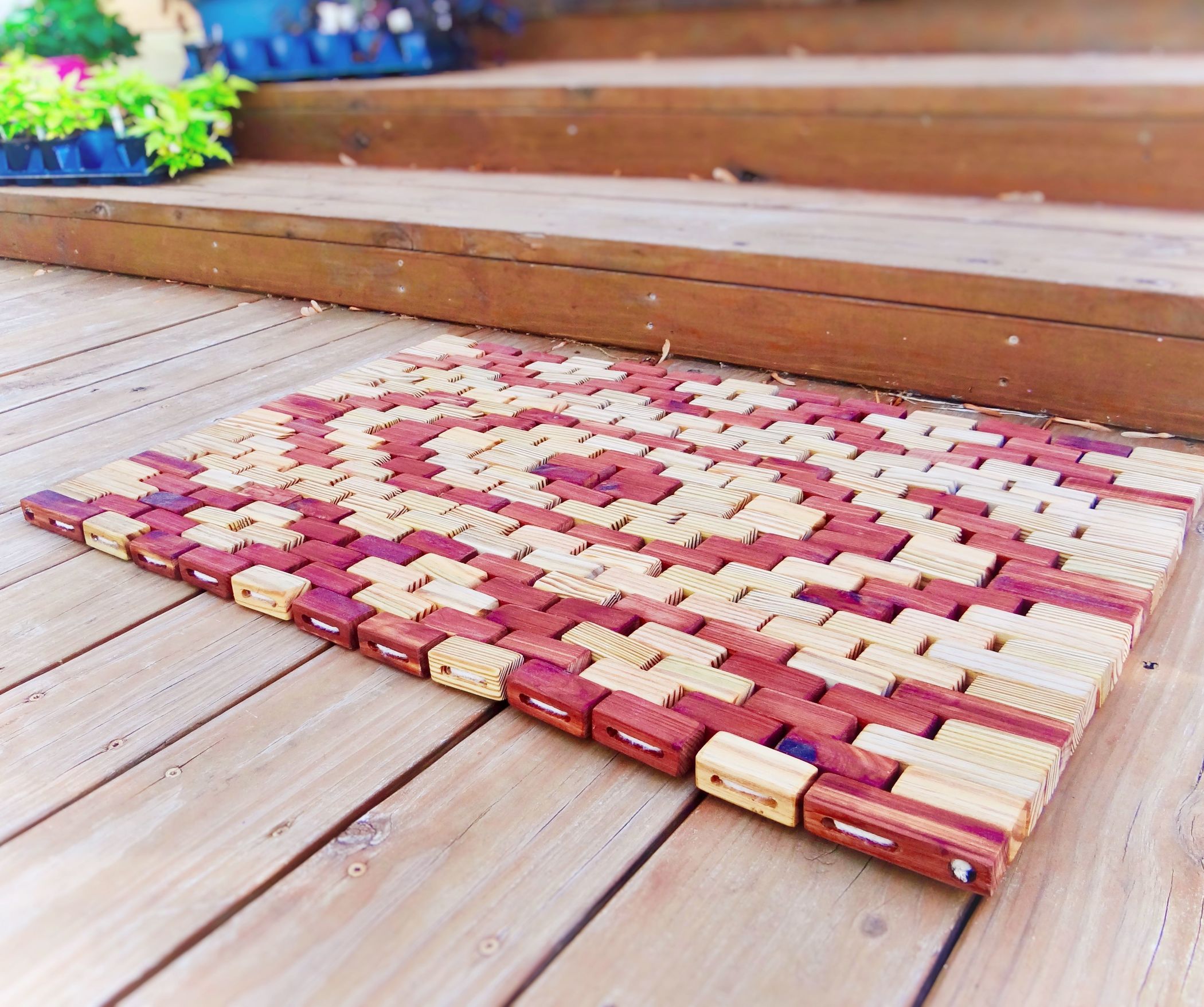 Mosaic Wooden Rope Mat : 8 Steps (with Pictures) - Instructables