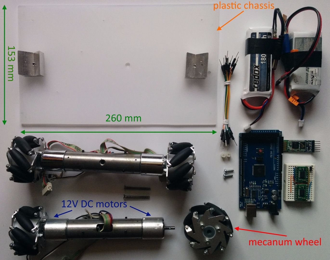 Mecanum Wheel Robot - Bluetooth Controlled : 5 Steps (with Pictures ...