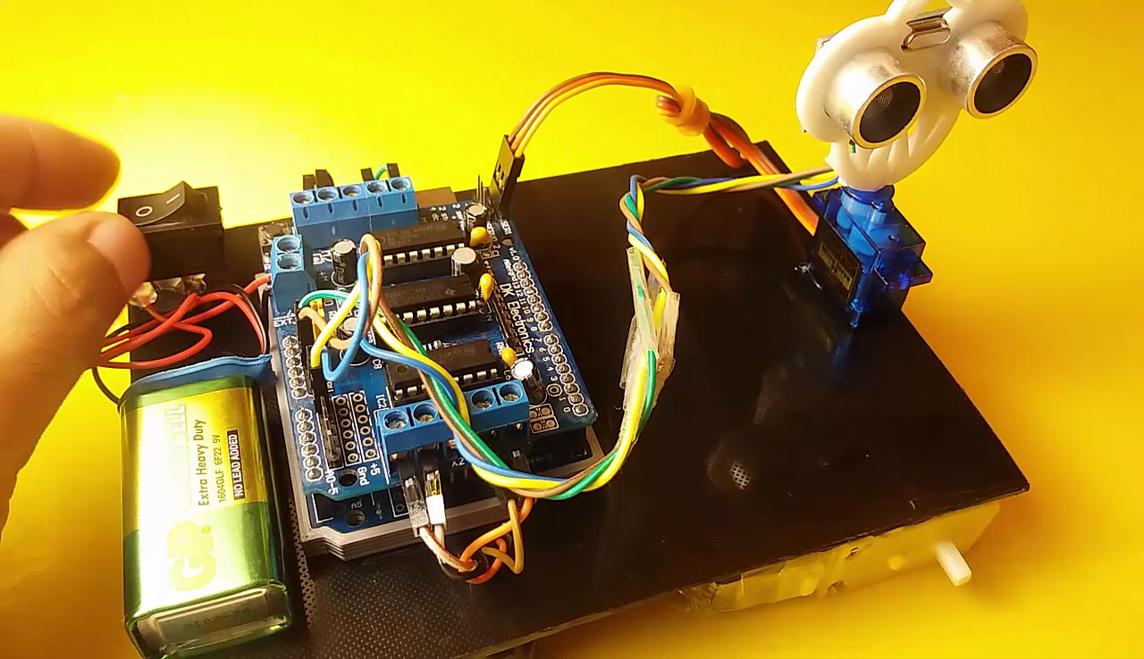 Arduino - Obstacle Avoiding Robot 4WD : 8 Steps (with Pictures ...