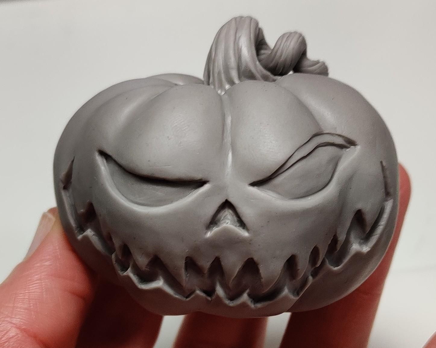 Sculpting and Painting a Polymer Clay Jack-O'-Lantern : 7 Steps (with ...