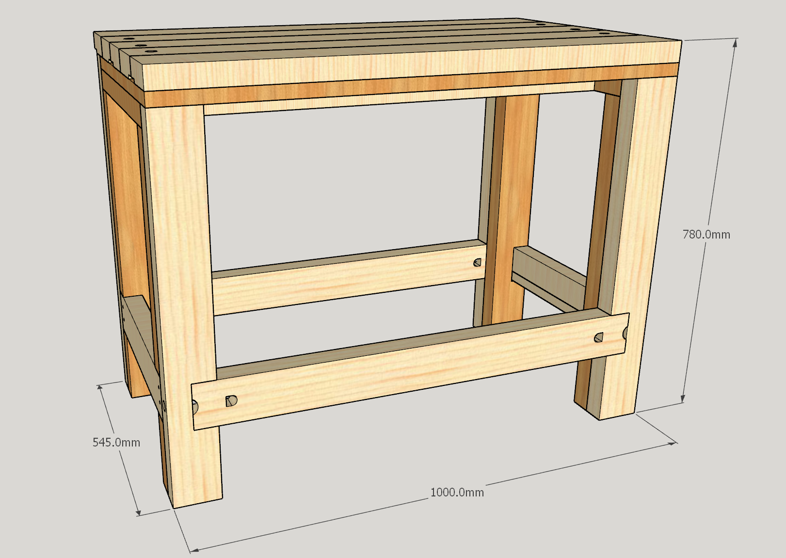 DIY Portable Workbench (knock-down Design) With a Leg Vise and Storage ...
