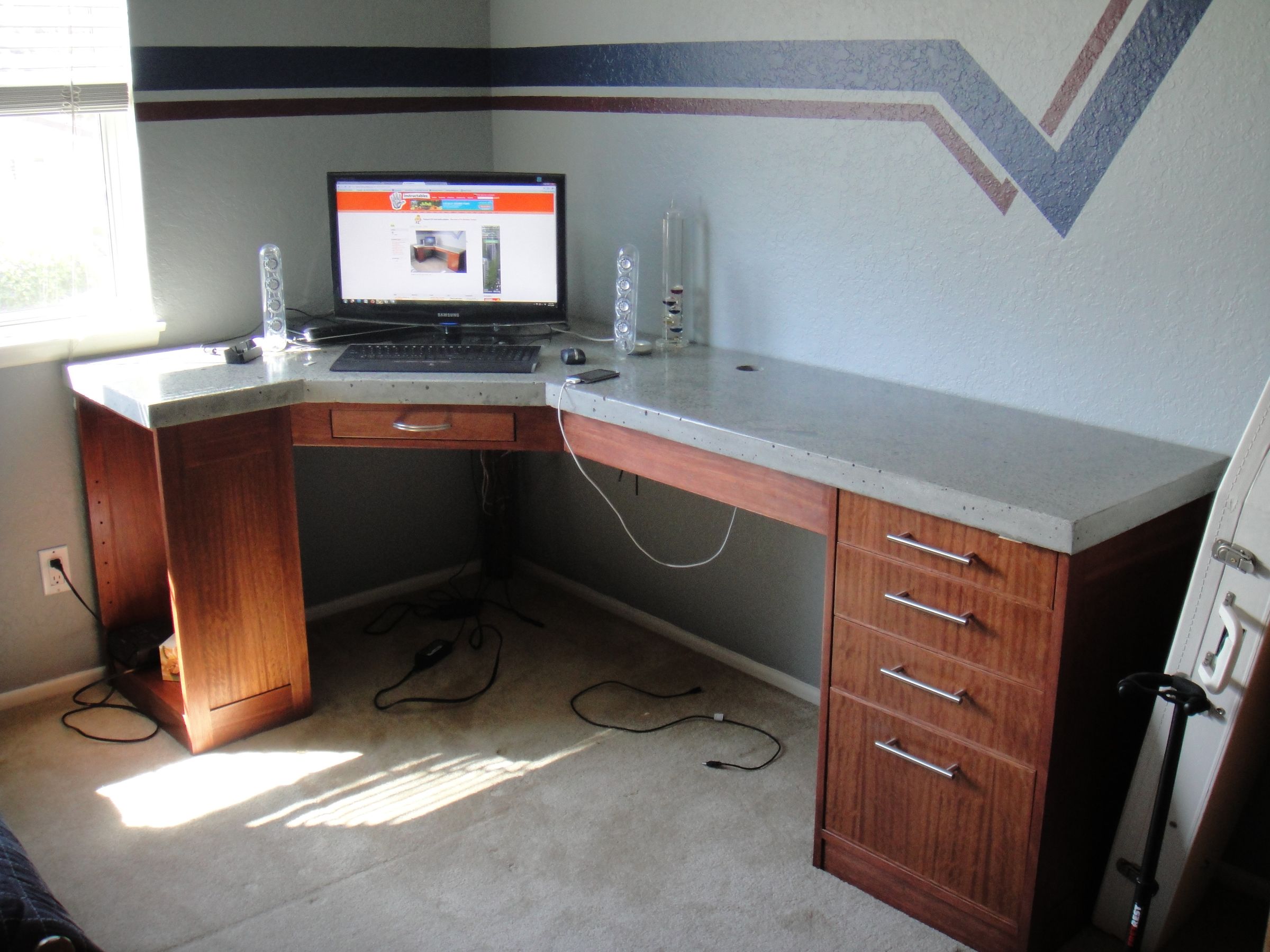 How to Build a Polished Concrete Desk : 9 Steps (with Pictures ...