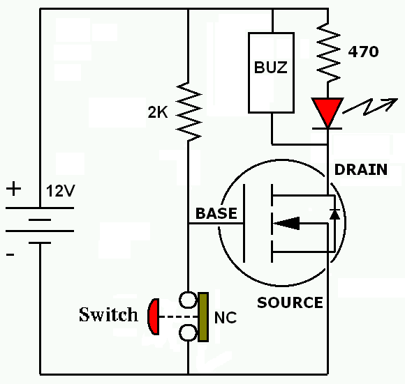 How to use a nc switch to activate a buzzer when pressed - Instructables