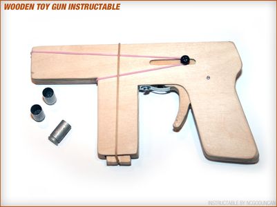 Make a Toy Wood Gun That Shoots 9mm Brass Casings : 10 Steps ...