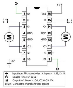 Using Motors With L293D IC : 6 Steps (with Pictures) - Instructables
