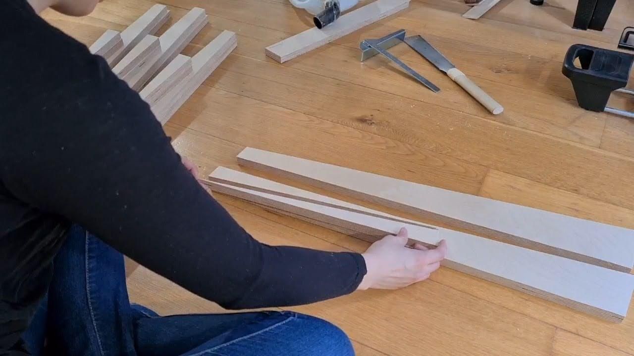 Simple Modern DIY Plywood Desk | One Plywood Sheet : 11 Steps (with ...
