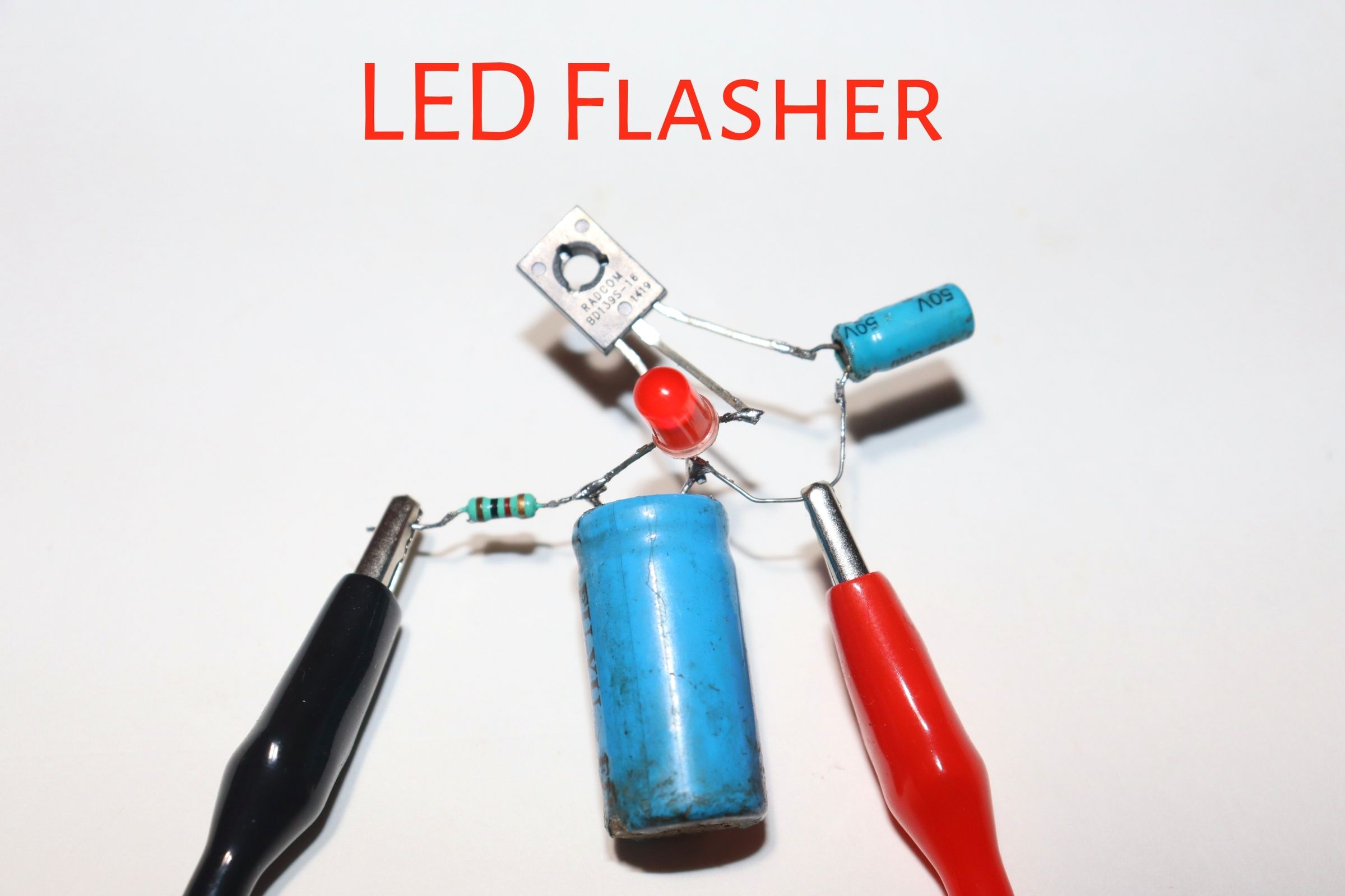 How to Make LED Flasher Circuit Using BD139 Transistor : 7 Steps ...