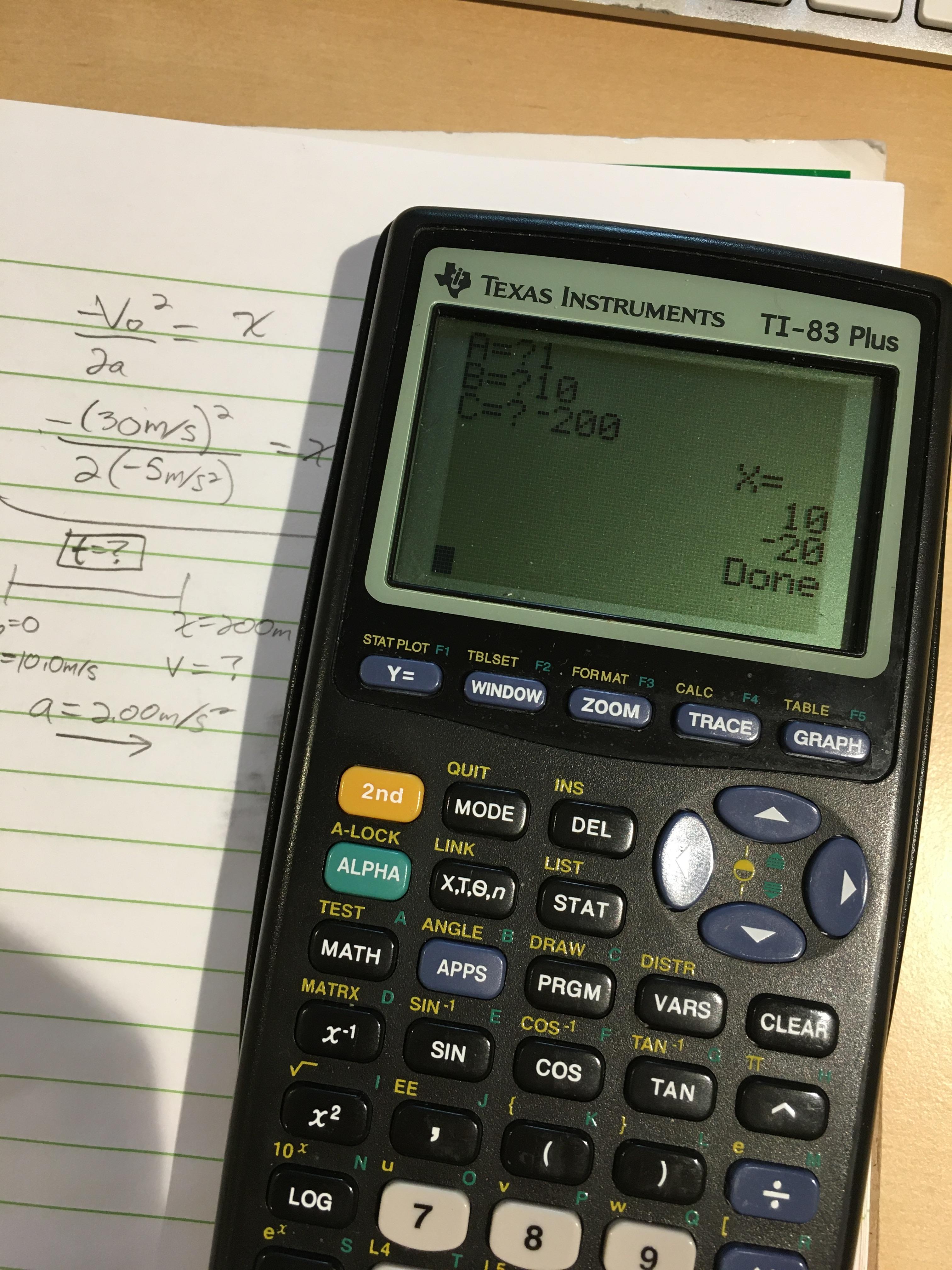 Quadratic Formula for the TI-83 and 84 : 4 Steps - Instructables