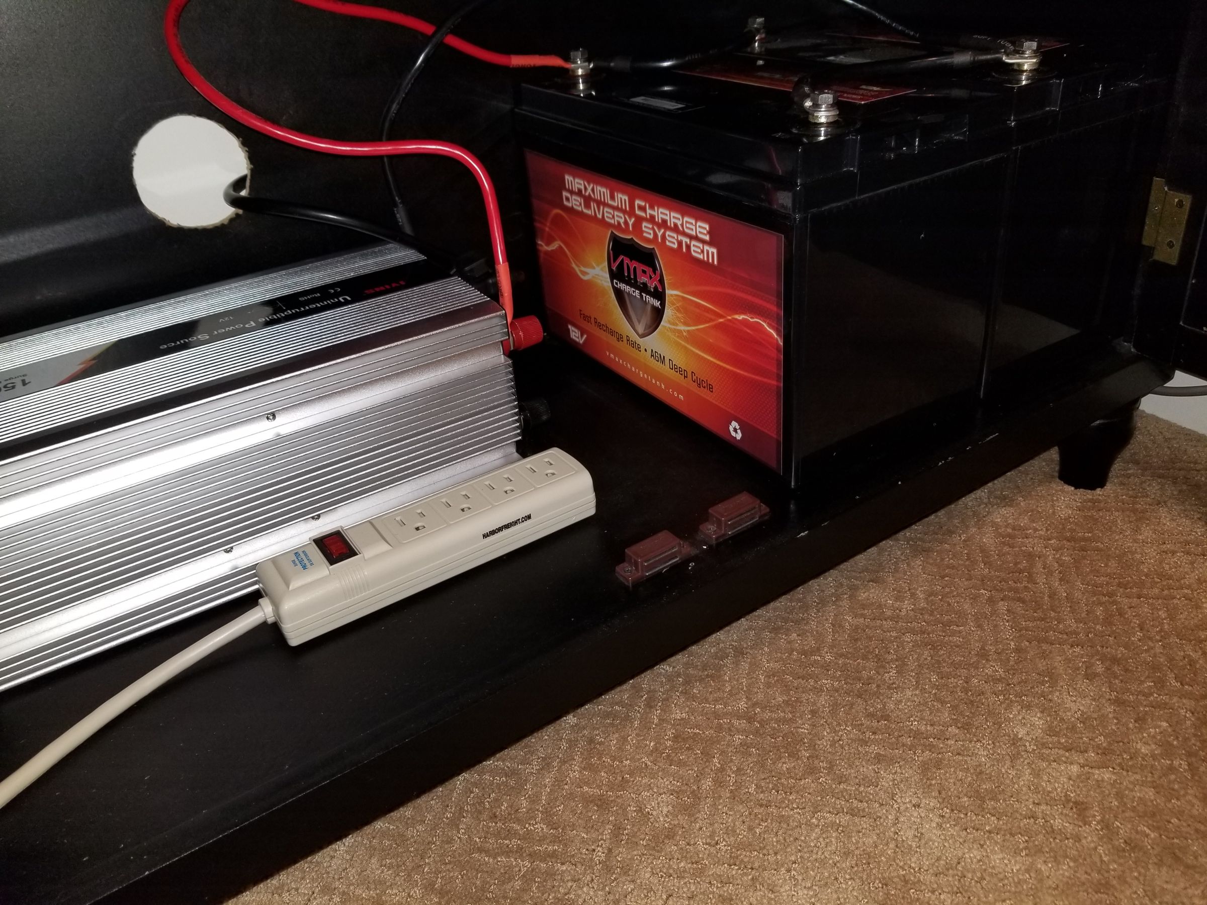 DIY Home Battery Backup Generator in a Wooden Cabinet : 3 Steps ...