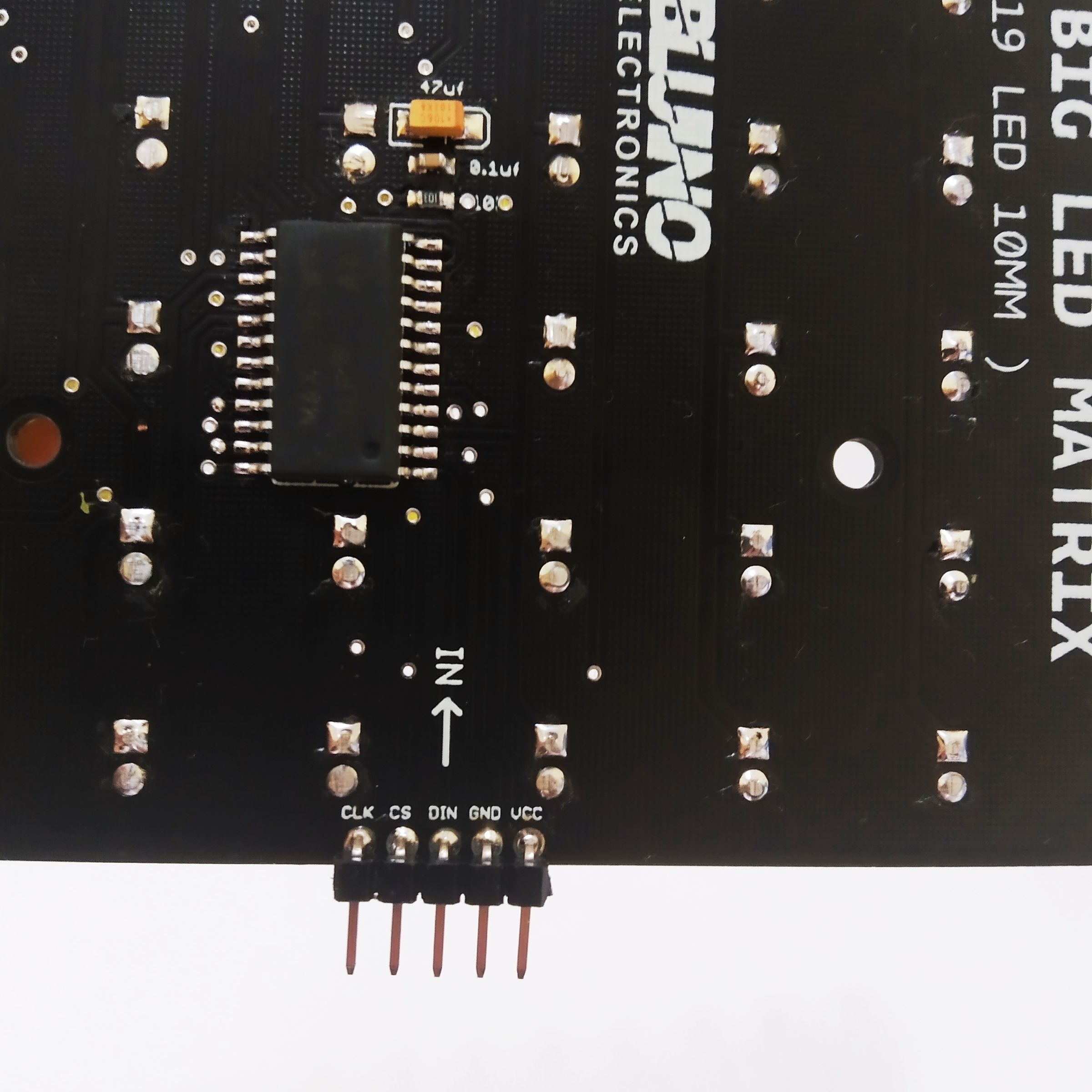 How to Build 8x8 BIG LED Matrix (MAX7219 LED 10mm) | Trybotics