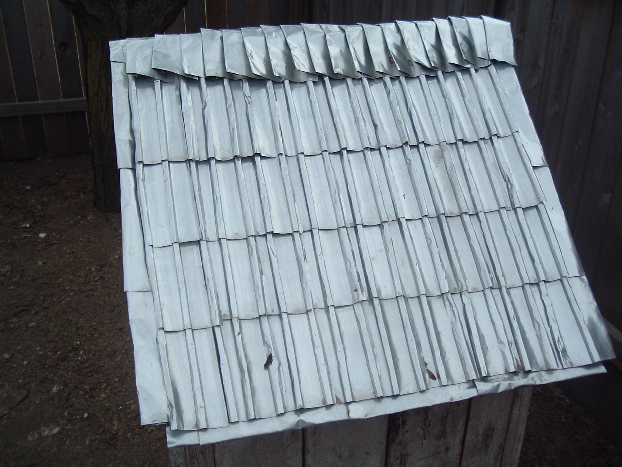 Make Shingles and Siding Out of Aluminum Cans (Beer Can Roof) : 8 Steps ...