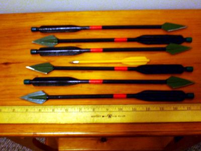 Making Field Tip and Broadhead Hunting Bolts for the Pistol Crossbow ...