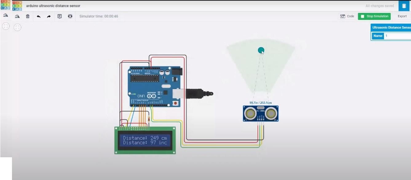Cool Arduino Ultrasonic Transducer HC-SR04 Distance Measurement With ...