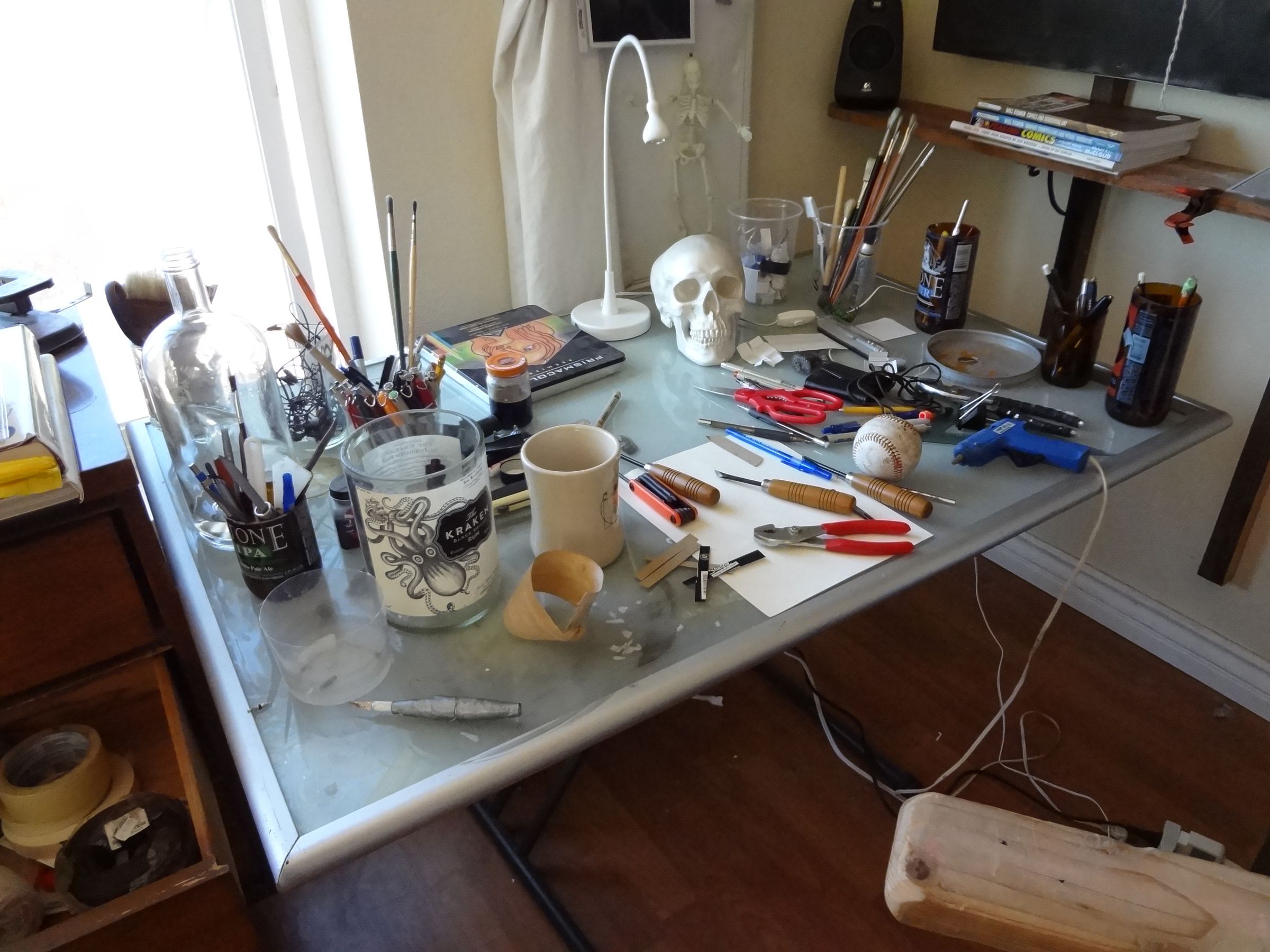 A Drafting Table Made From an IKEA Coffee Table : 5 Steps (with ...