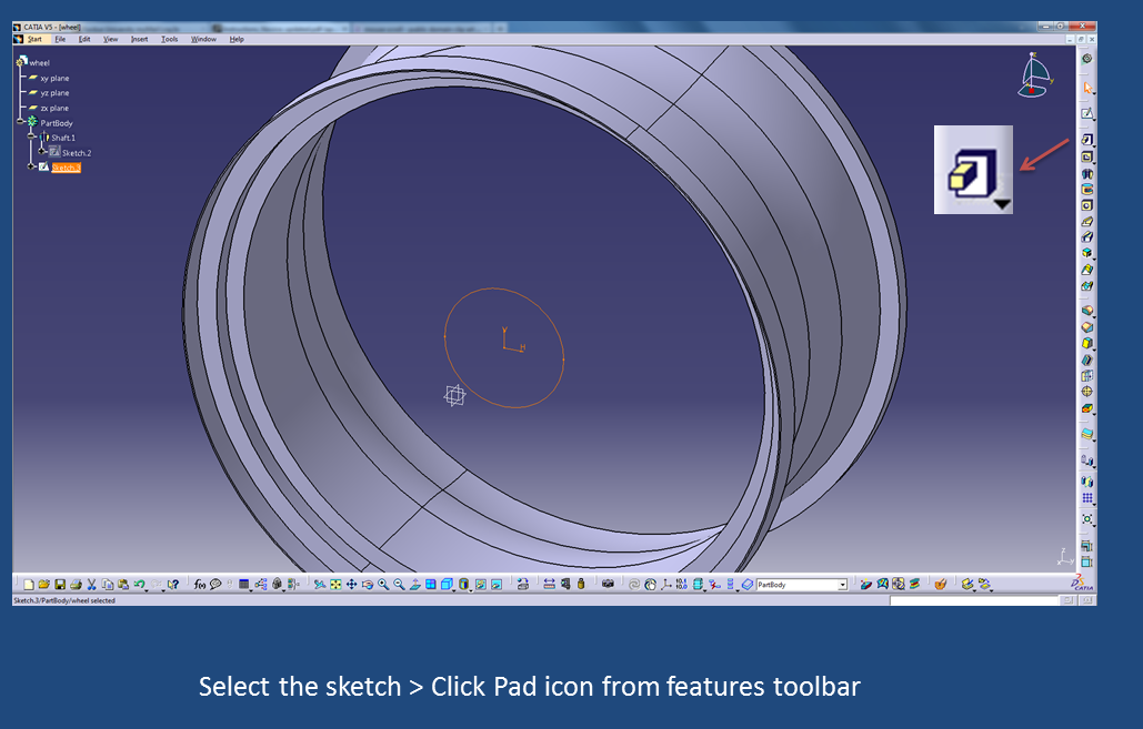 Instructions for Designing a Wheel in CATIA V5 : 45 Steps - Instructables