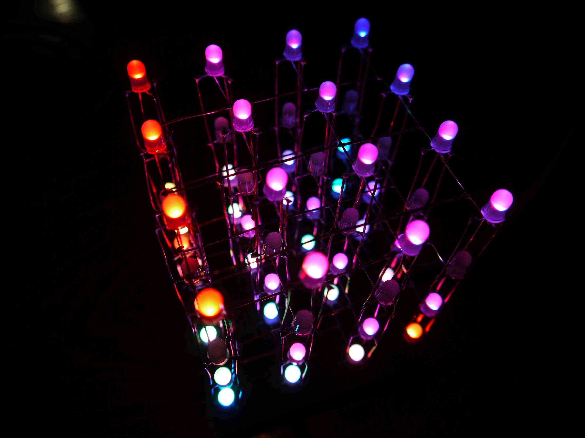 4x4x4 RGB LED Cube : 32 Steps (with Pictures) - Instructables