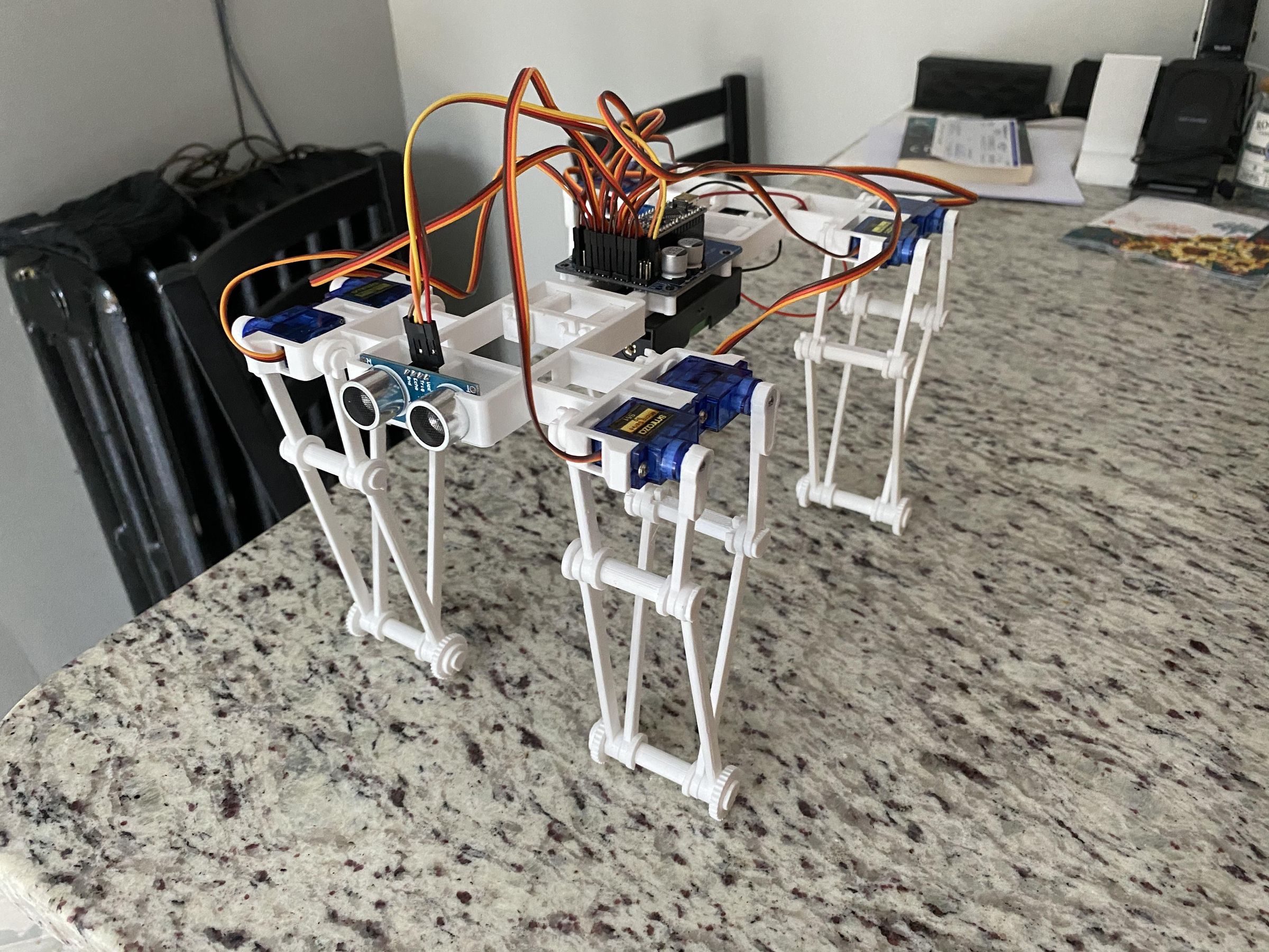 GorillaBot the 3D Printed Arduino Autonomous Sprint Quadruped Robot : 9 ...