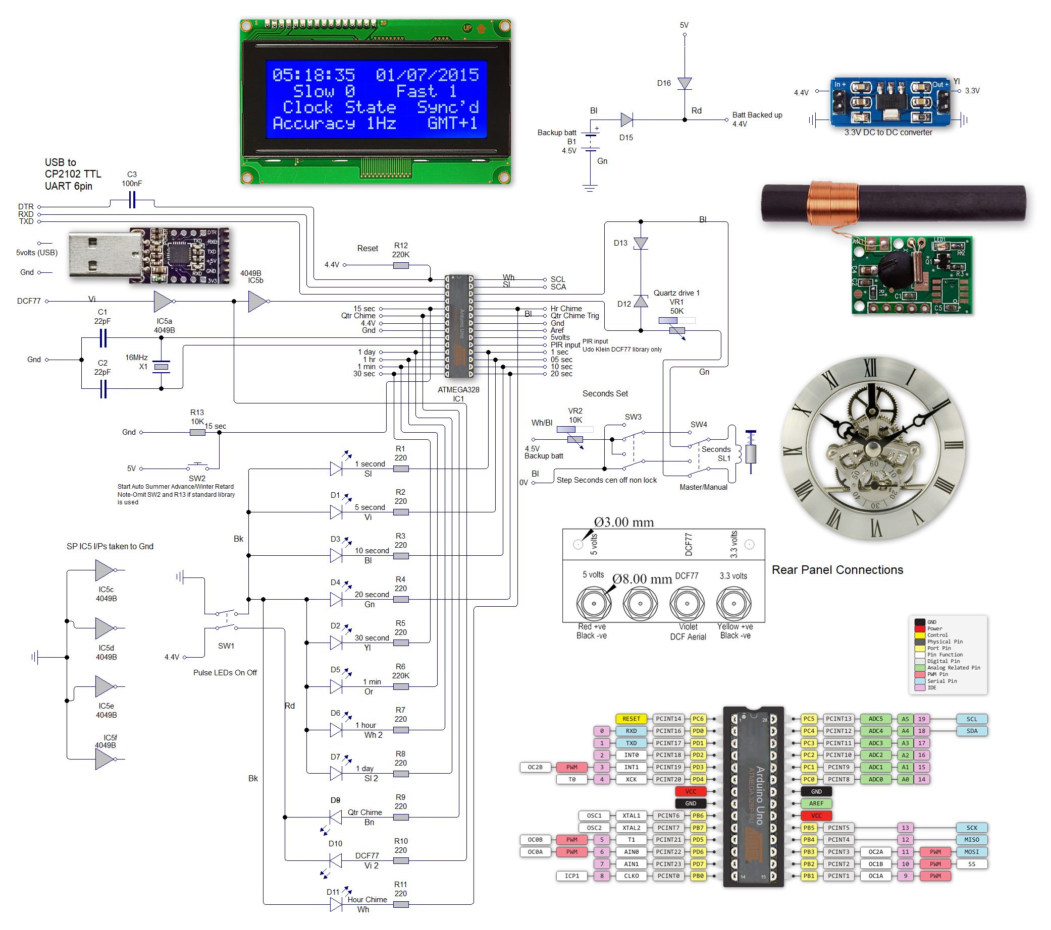 Arduino LCD Master Clock : 10 Steps (with Pictures) - Instructables