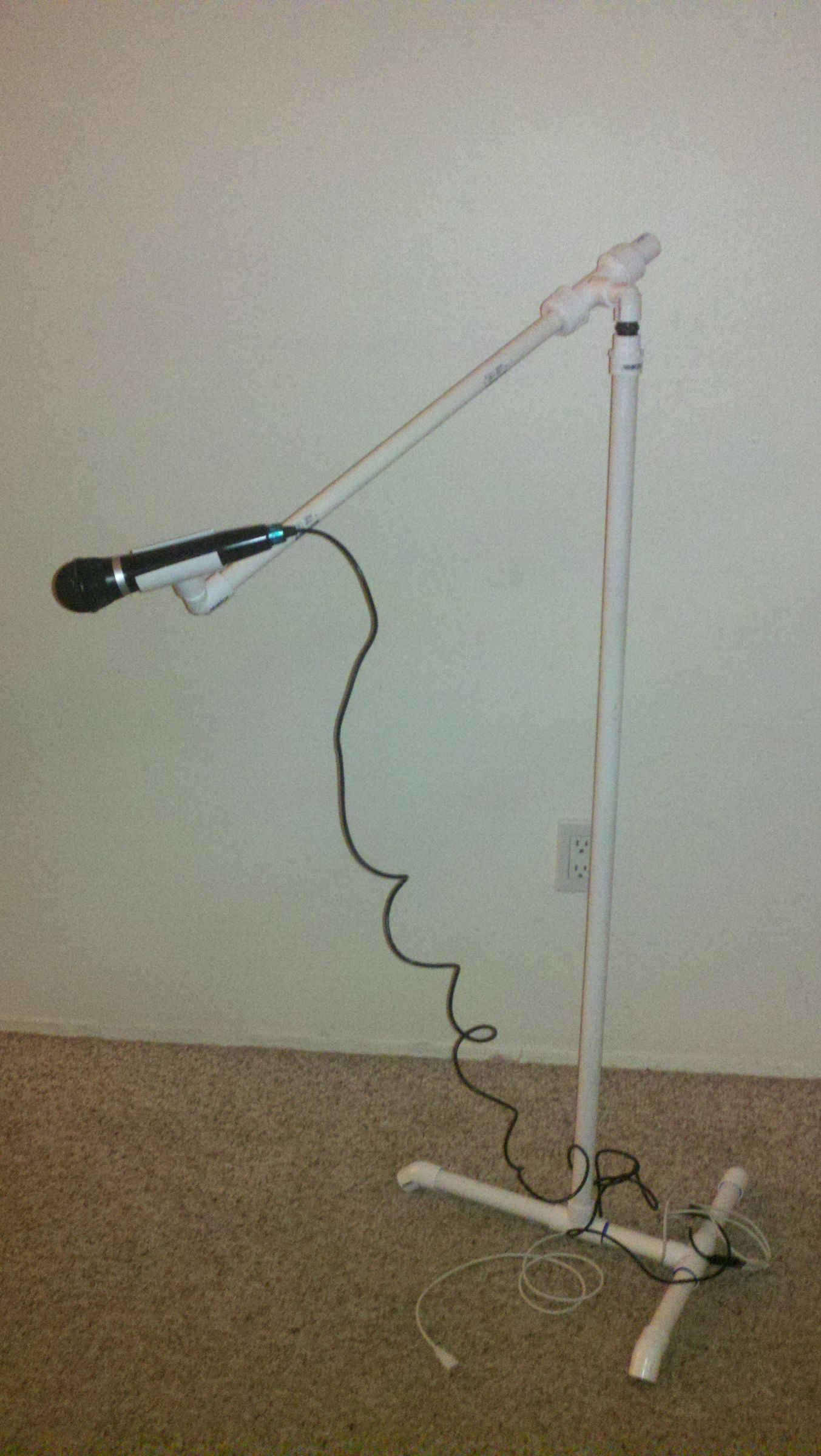 $12 Microphone Stand : 11 Steps - Instructables