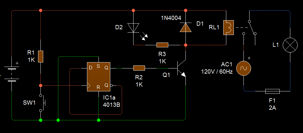 USE a PUSH BUTTON AS a SWITCH ! : 4 Steps (with Pictures) - Instructables