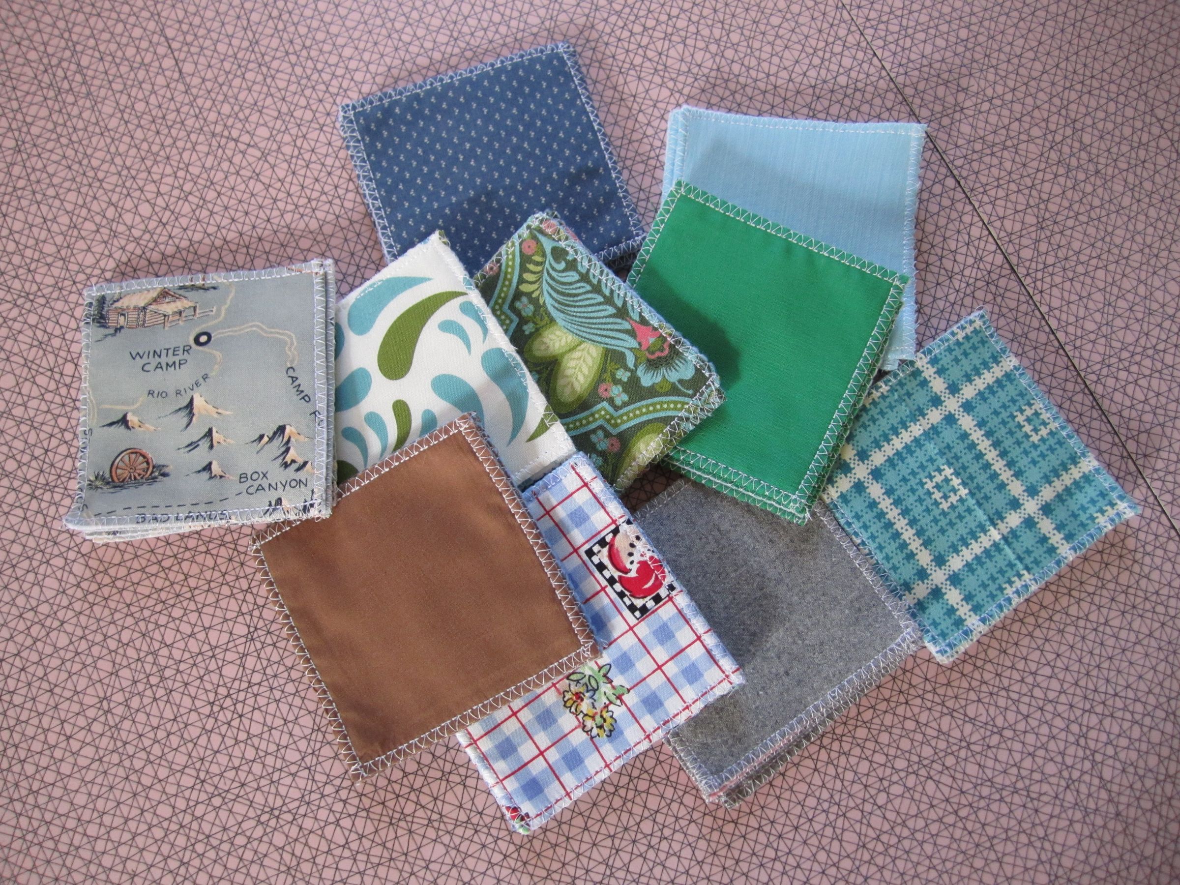 Sew Felt and Cotton Quilt Square Coasters! : 4 Steps - Instructables