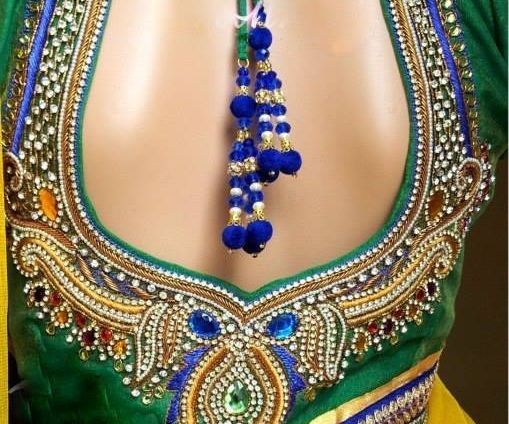Glitter in Traditional Wear - Aari Work : 9 Steps (with Pictures ...