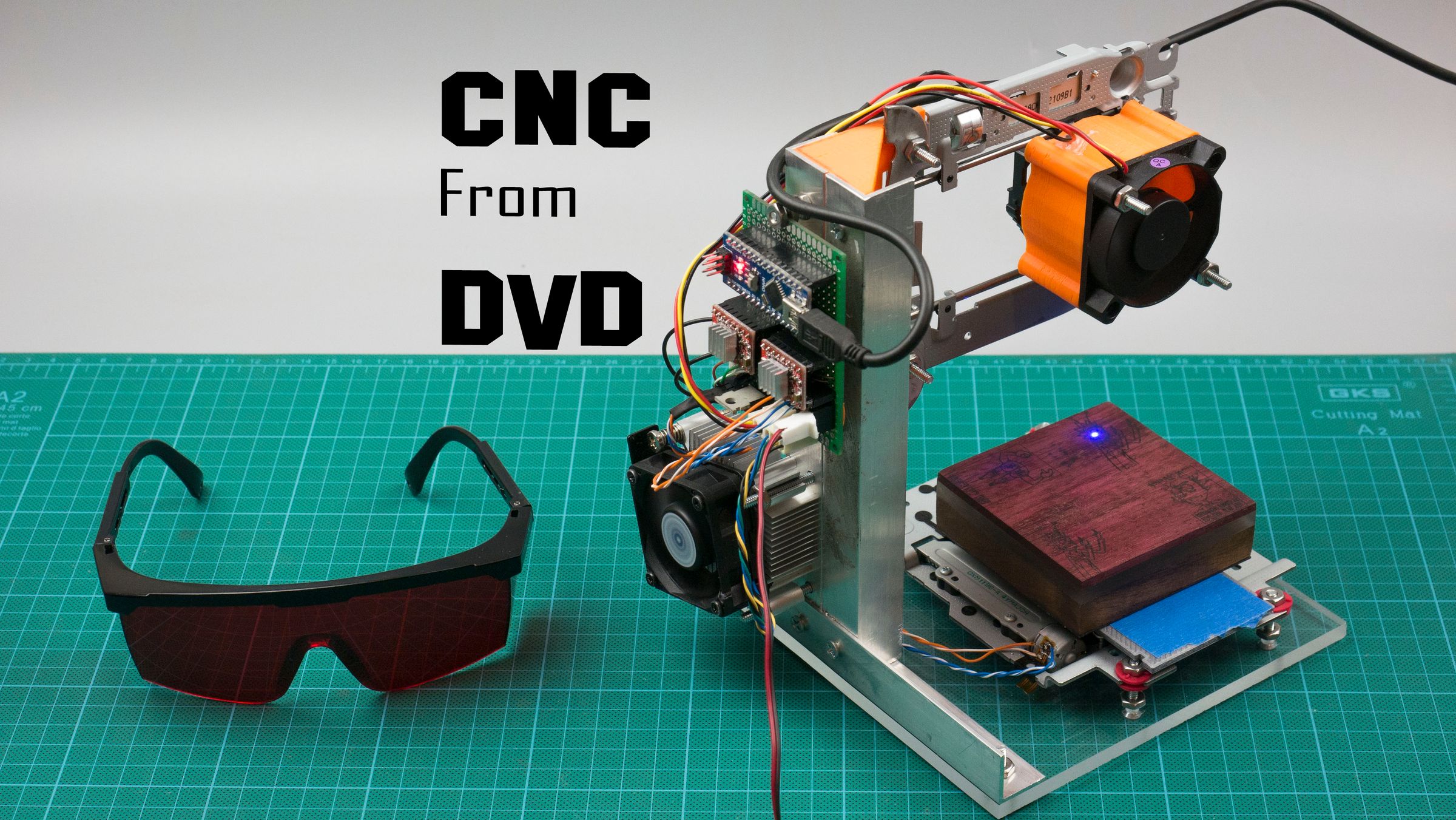 Arduino CNC Laser Enrgaver From DVD Drive : 8 Steps (with Pictures) - Instructables