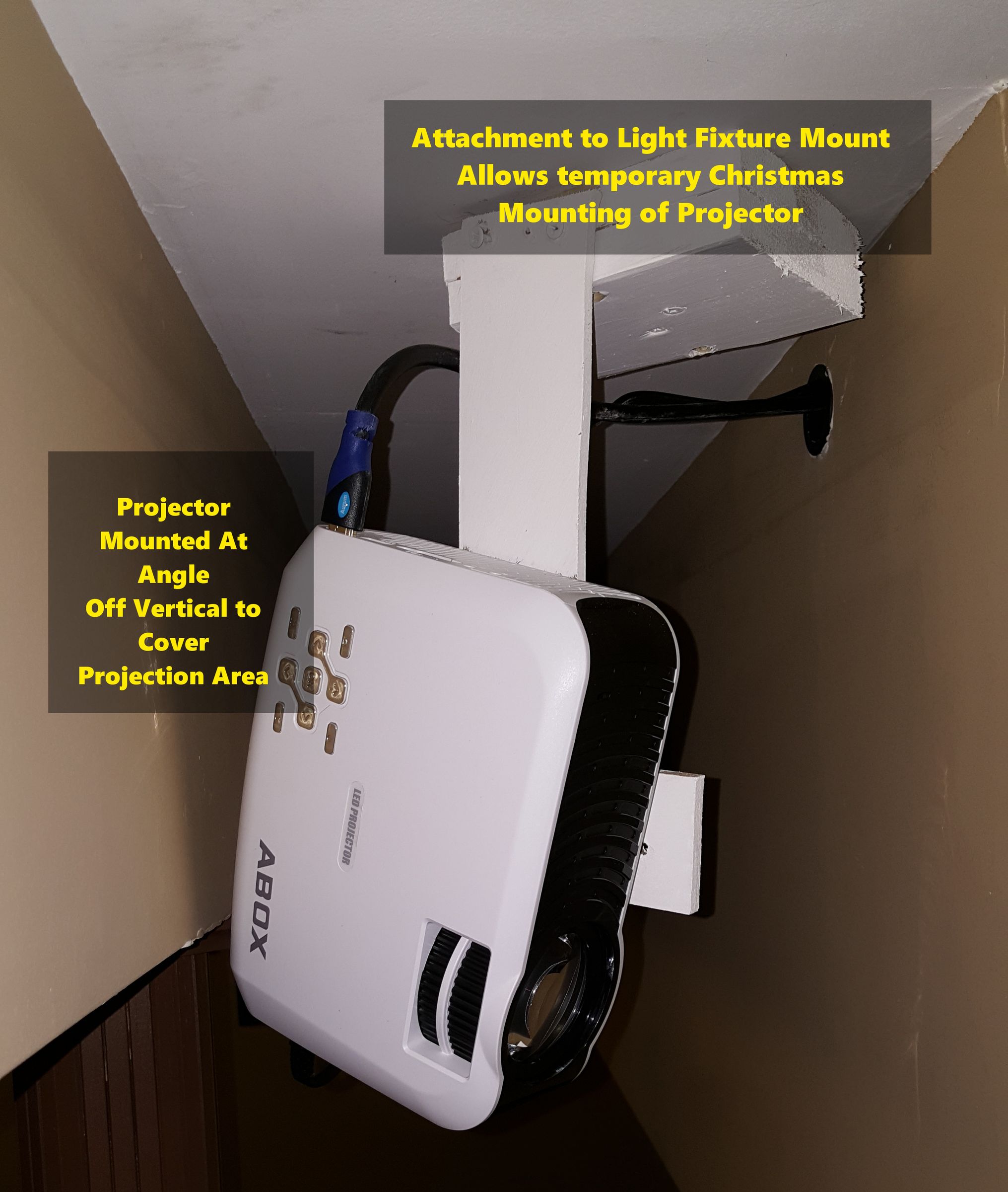 LED Christmas Tree With Video Projector (Rasp Pi) : 7 Steps (with ...