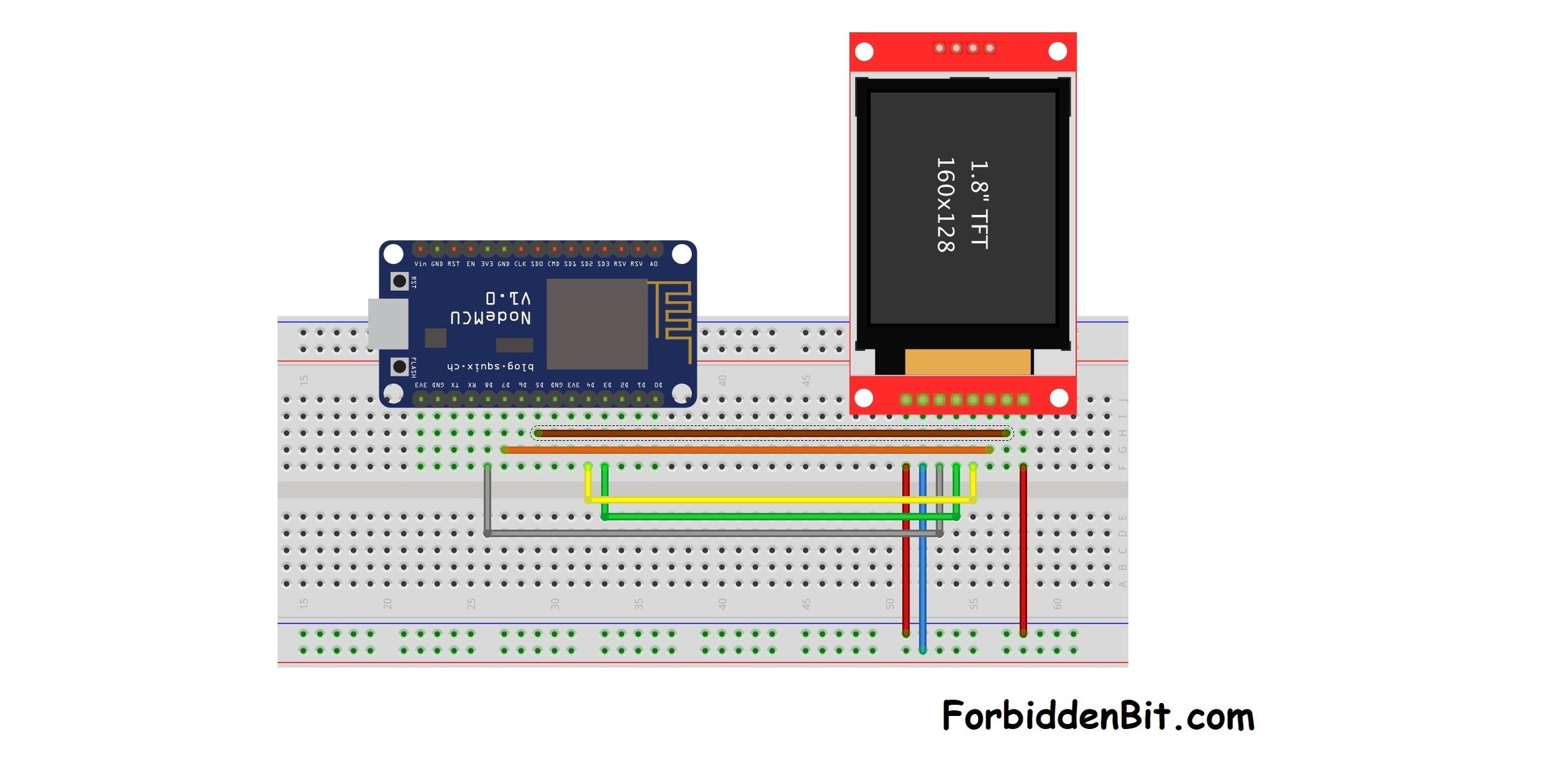 NodeMCU and 1.8" SPI ST7735 Display : 3 Steps - Instructables