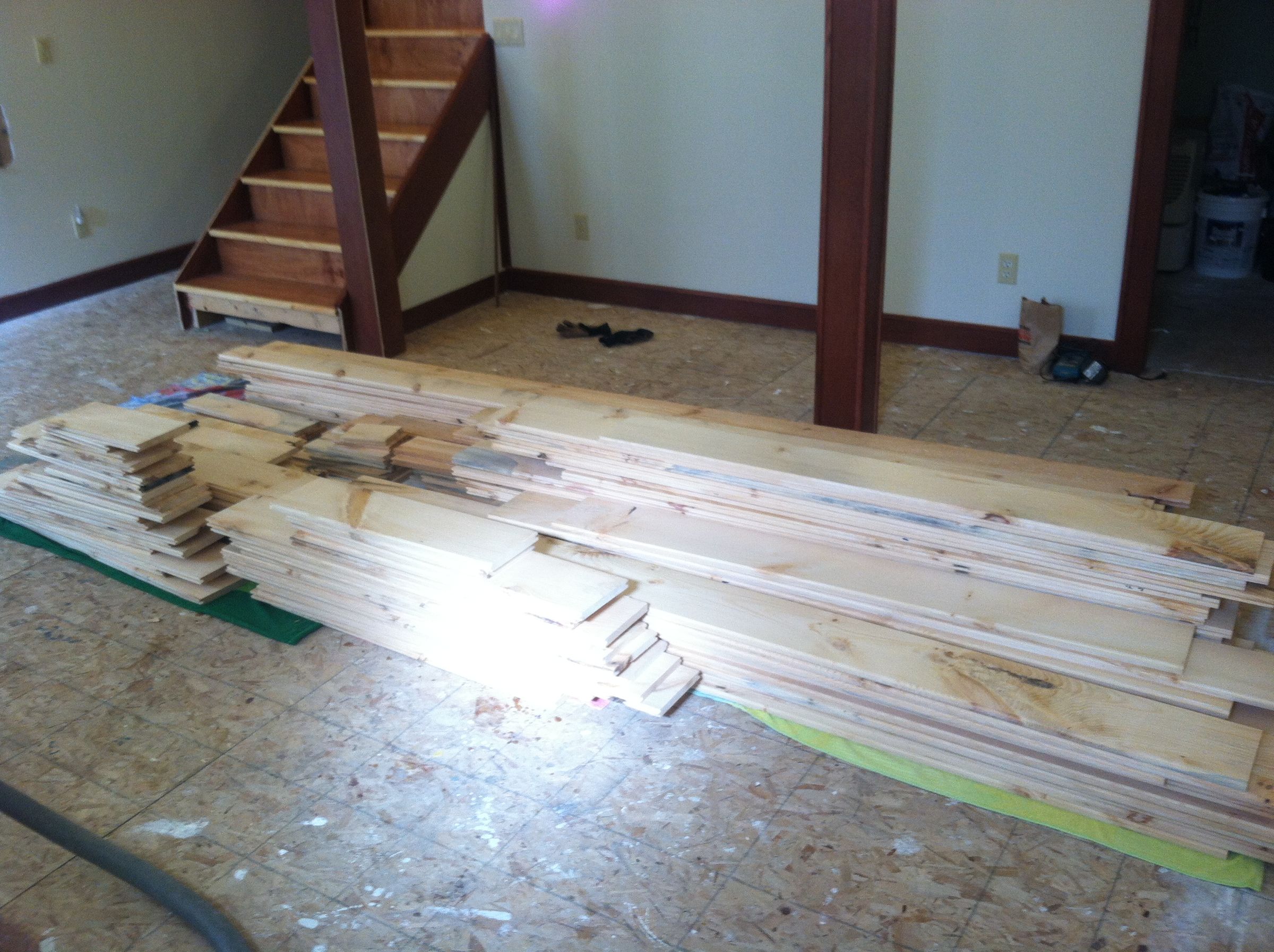 Wide Plank Floor DIY: Rough Cut to Tongue and Groove : 10 Steps (with ...