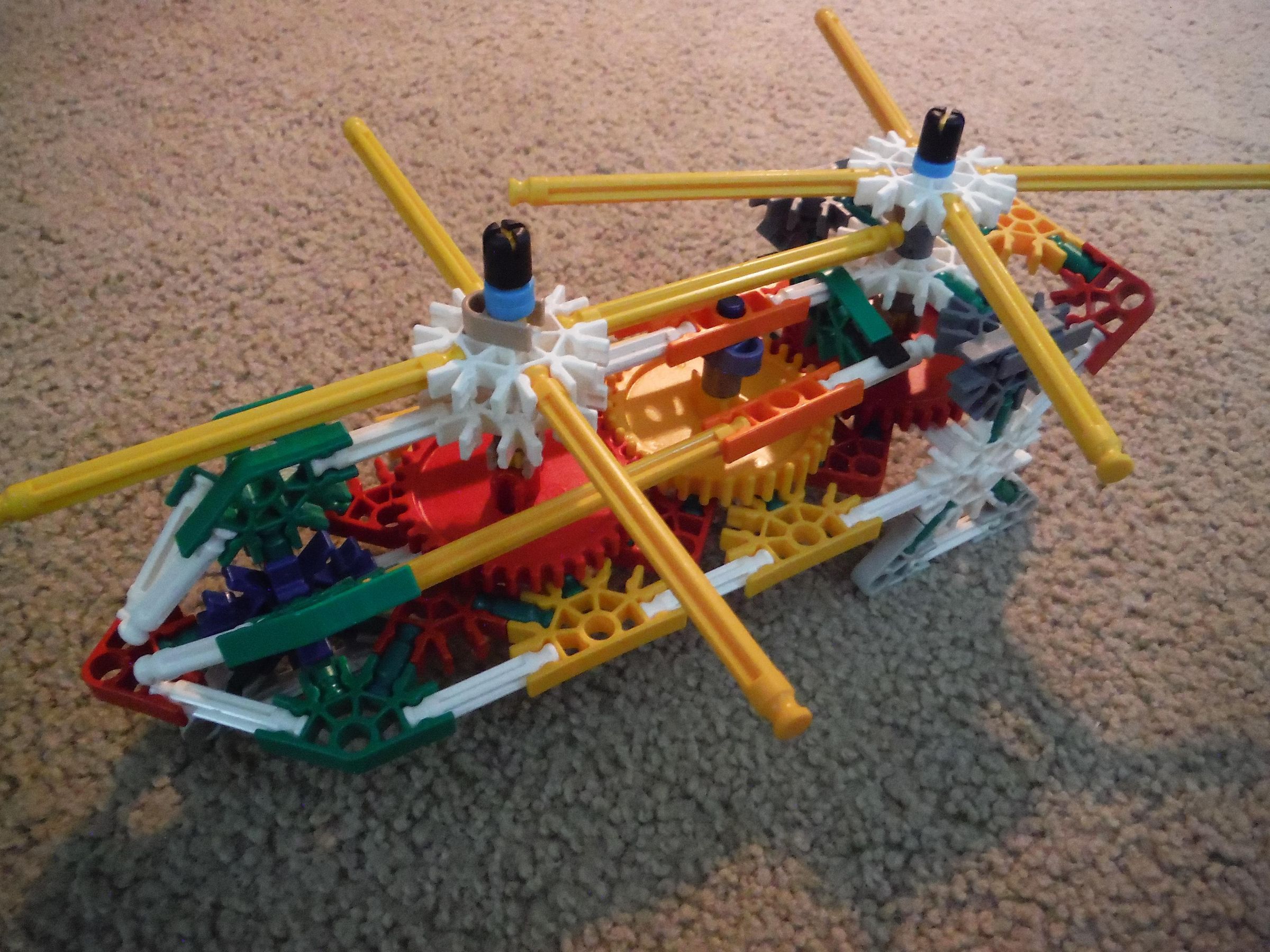 K'nex Tandem Rotor Helicopter : 6 Steps - Instructables