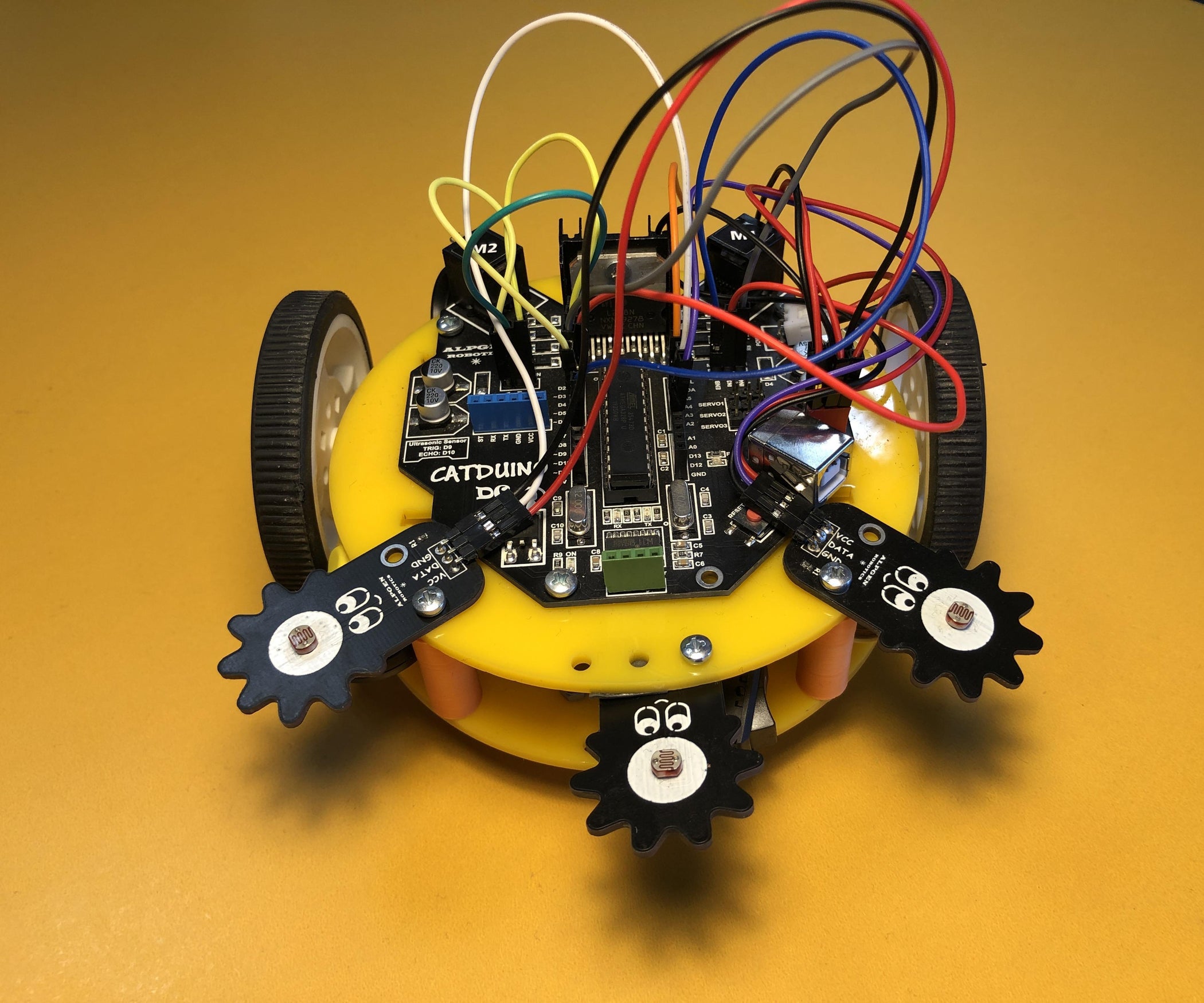 Arduino Light Following Robot With Catduino 9 Steps Instructables