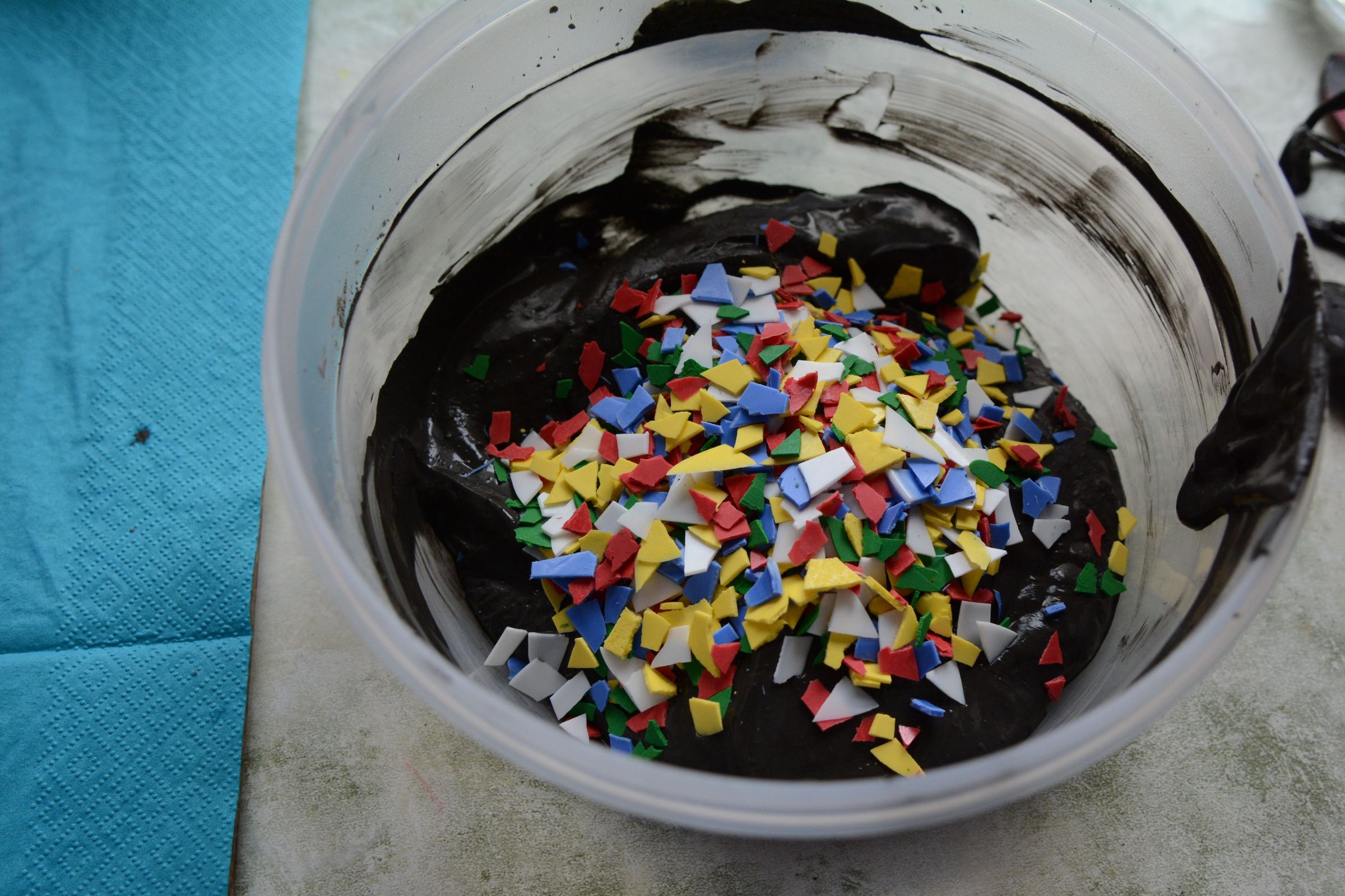 Make Cement Terrazzo With Leftover Resin : 7 Steps (with Pictures ...