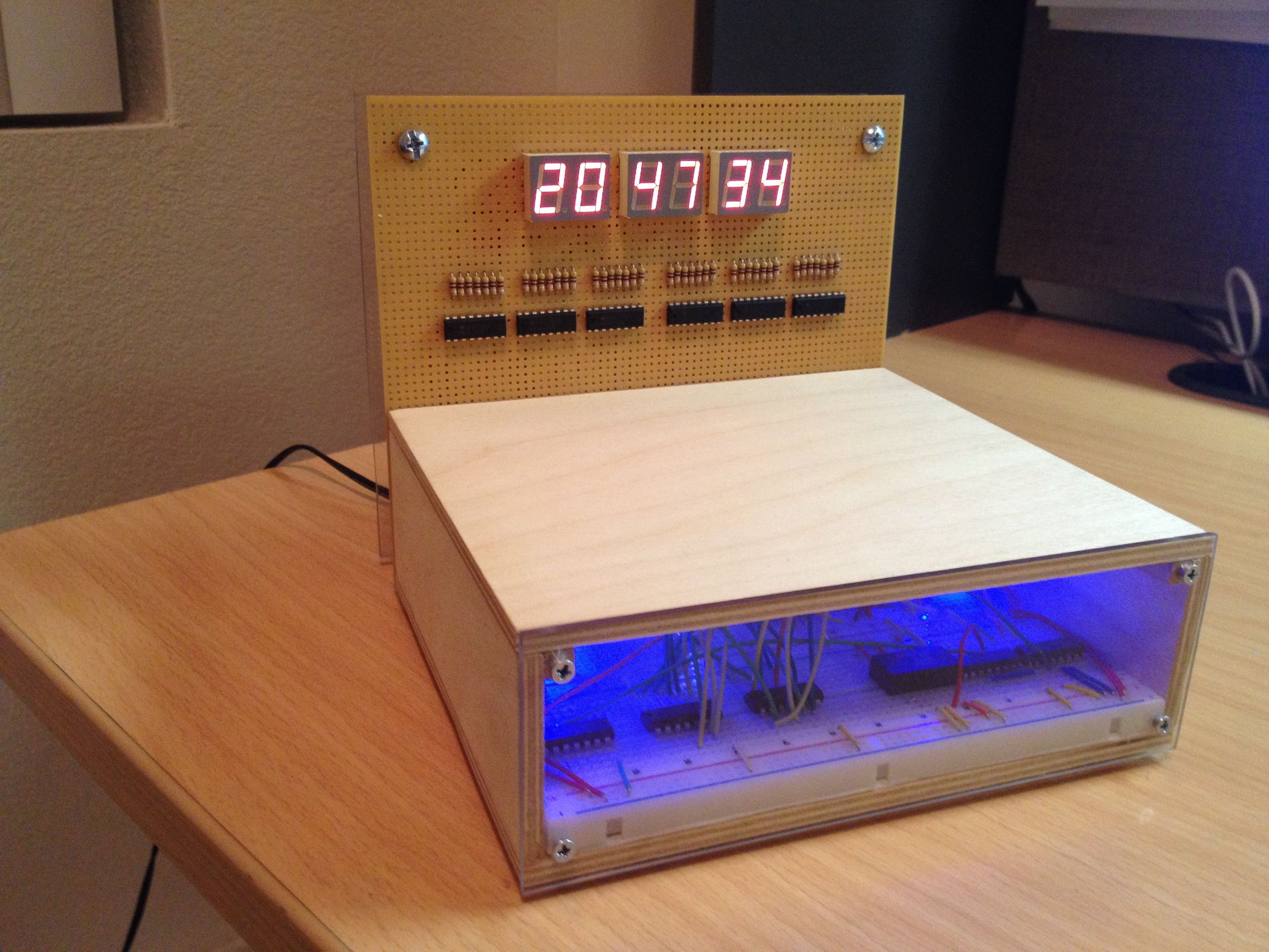 Homemade TTL Circuit 24-hour Digital Clock - Instructables