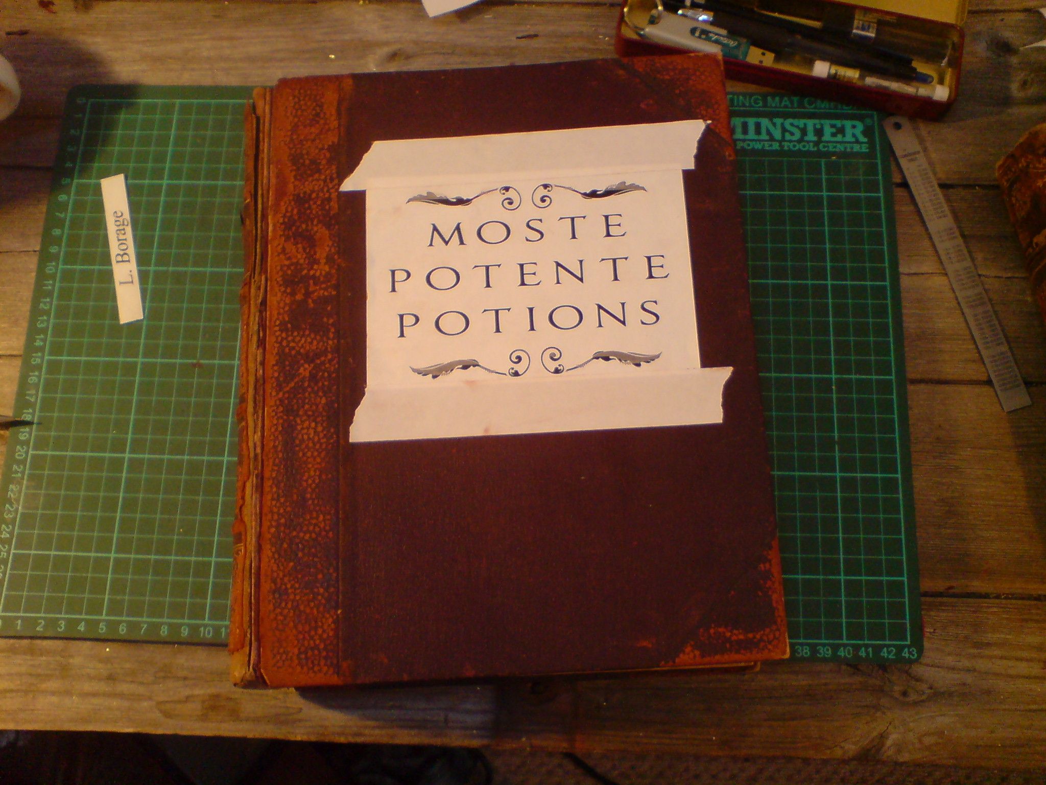 Harry Potter Style Hogwarts Library Spellbooks : 10 Steps (with ...