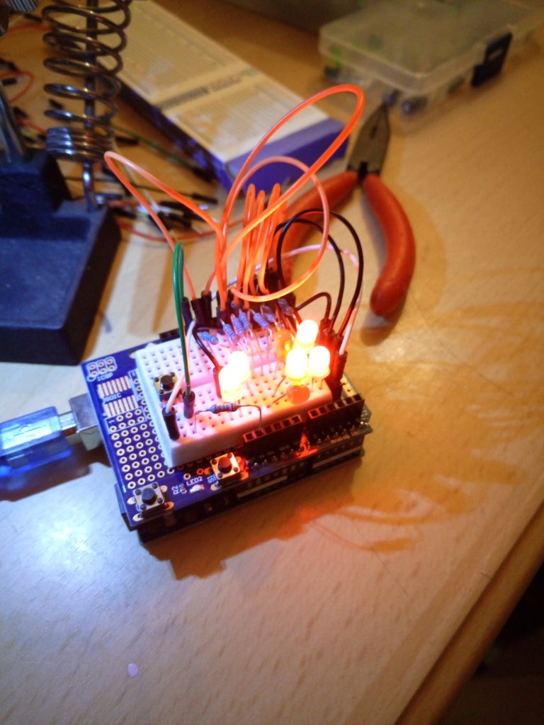 Arduino Electronic Dice Using Random Numbers 6 Steps Instructables