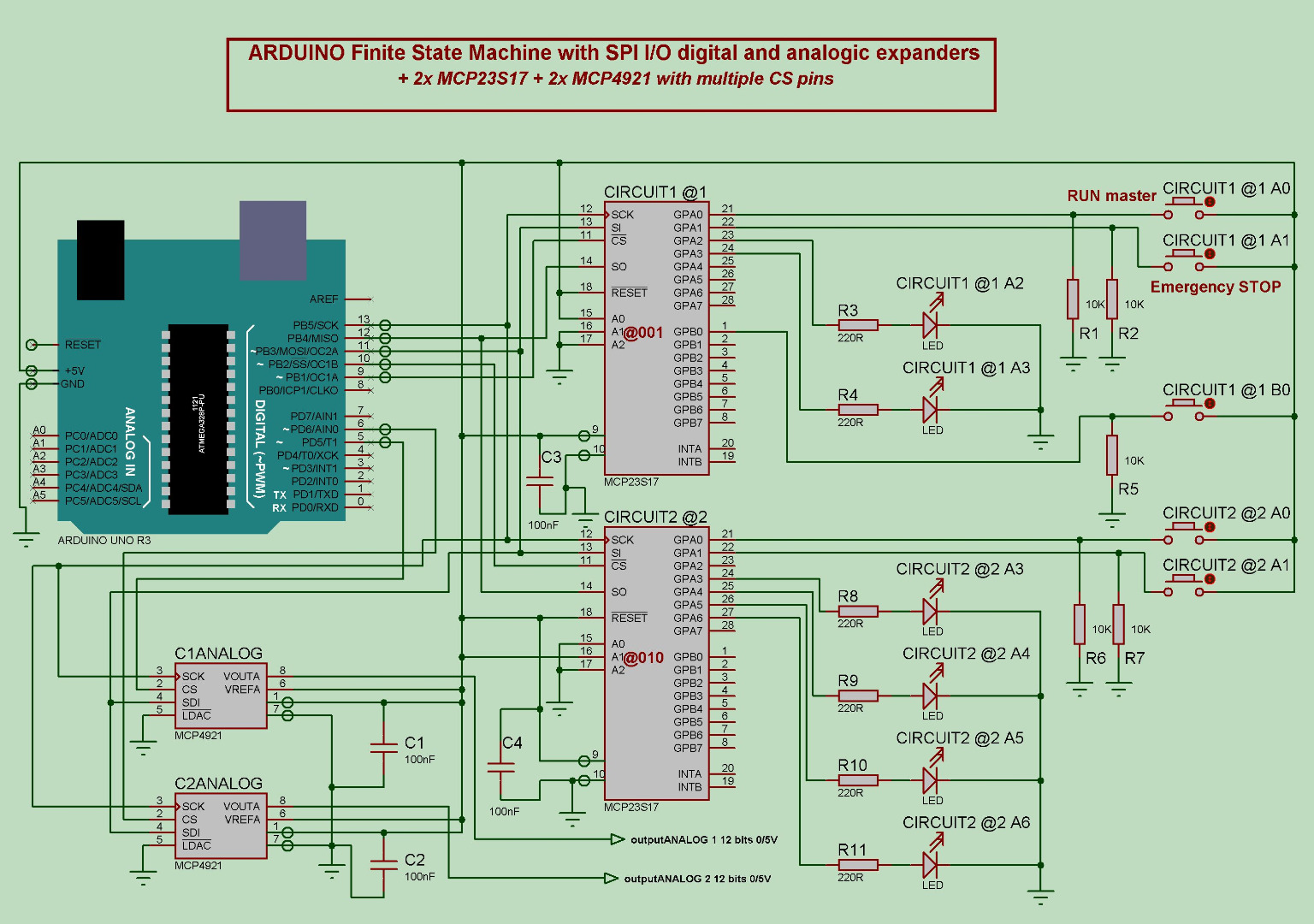 State Machine and Multitasking on Arduino With SPI Expanders : 3 Steps ...