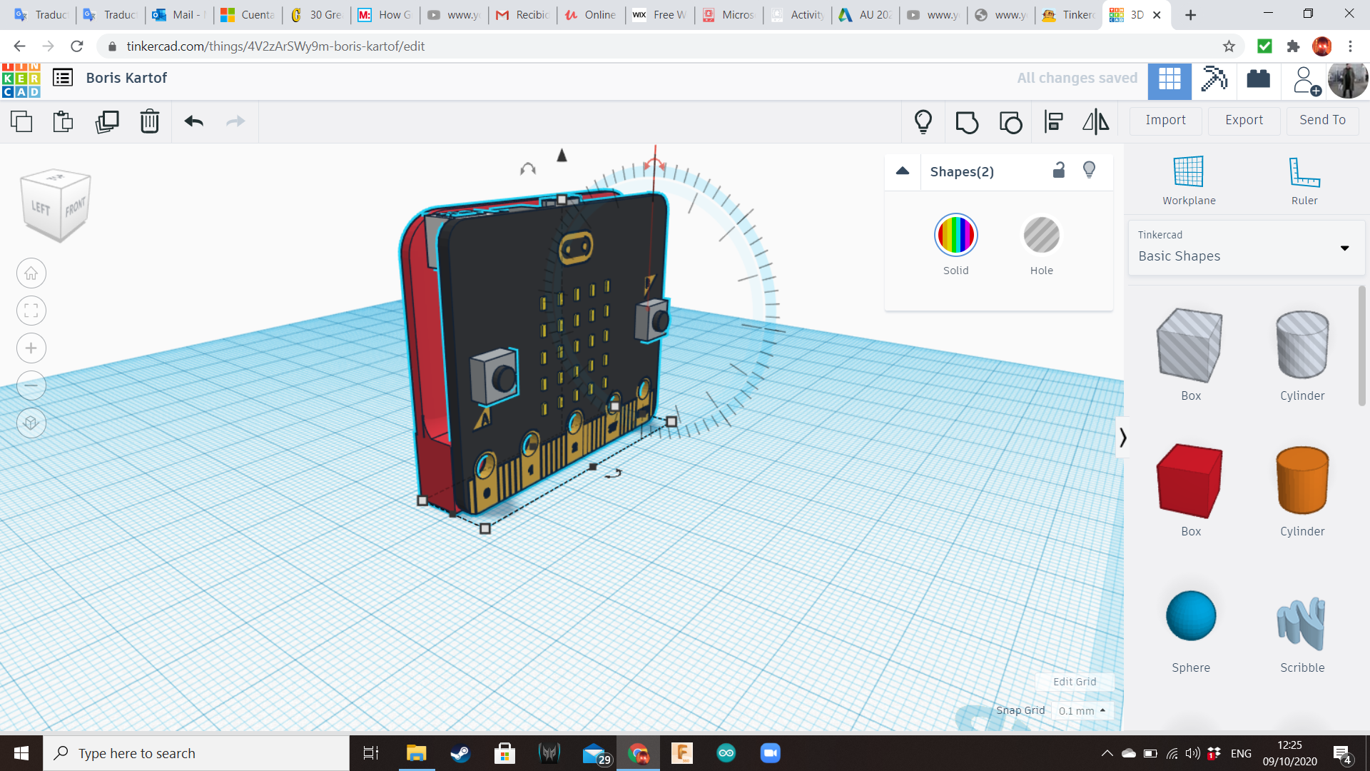 Tinkercad + Micro:bit Robotics for School: "I Love Kartof" Robot! : 17 ...