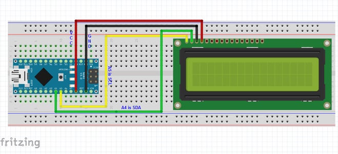 How To Connect A Serial Lcd With An Arduino Nano 3 Steps Instructables