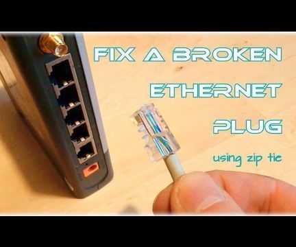 Fix Your Broken Ethernet Plug (using Zip Tie) : 5 Steps (with Pictures ...
