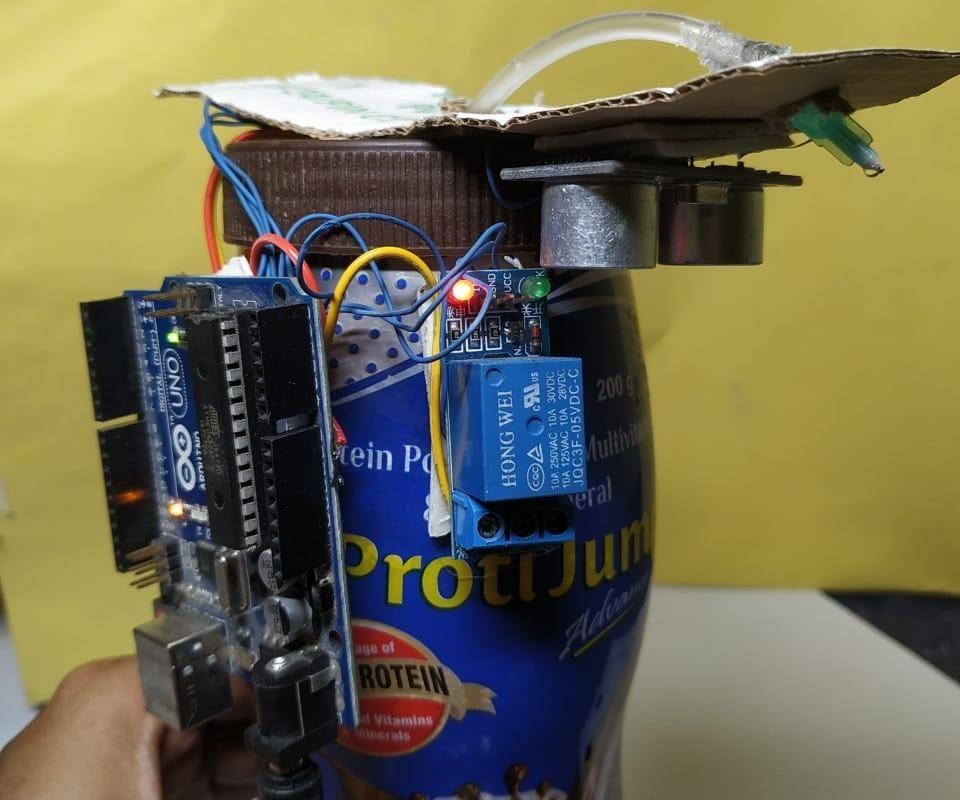 AUTOMATIC HAND SANITIZER : 7 Steps - Instructables