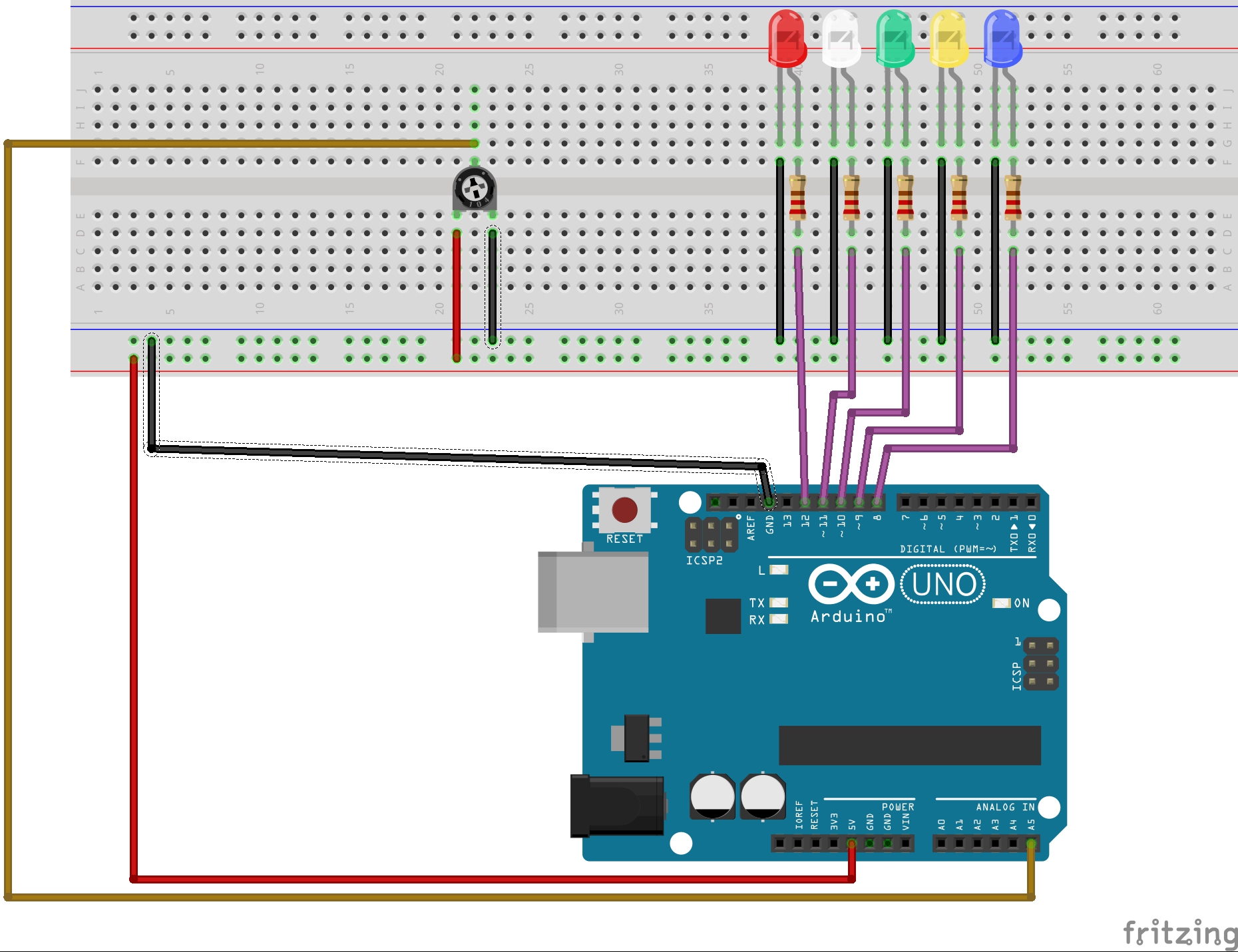 LED Series With Potentiometer : 3 Steps (with Pictures) - Instructables