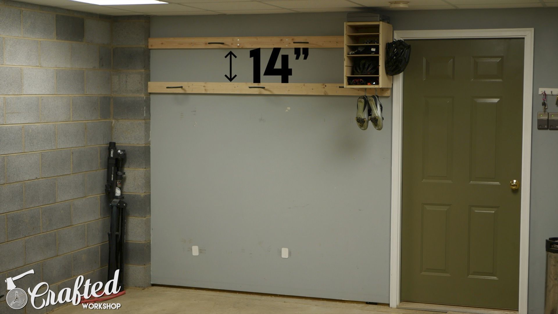 DIY Bike Rack for $20 / Bike Storage Stand & Cabinet for Garage : 5 ...