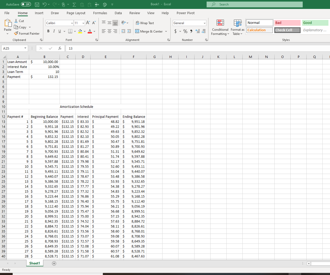 Excel Amortization Schedule : 12 Steps - Instructables