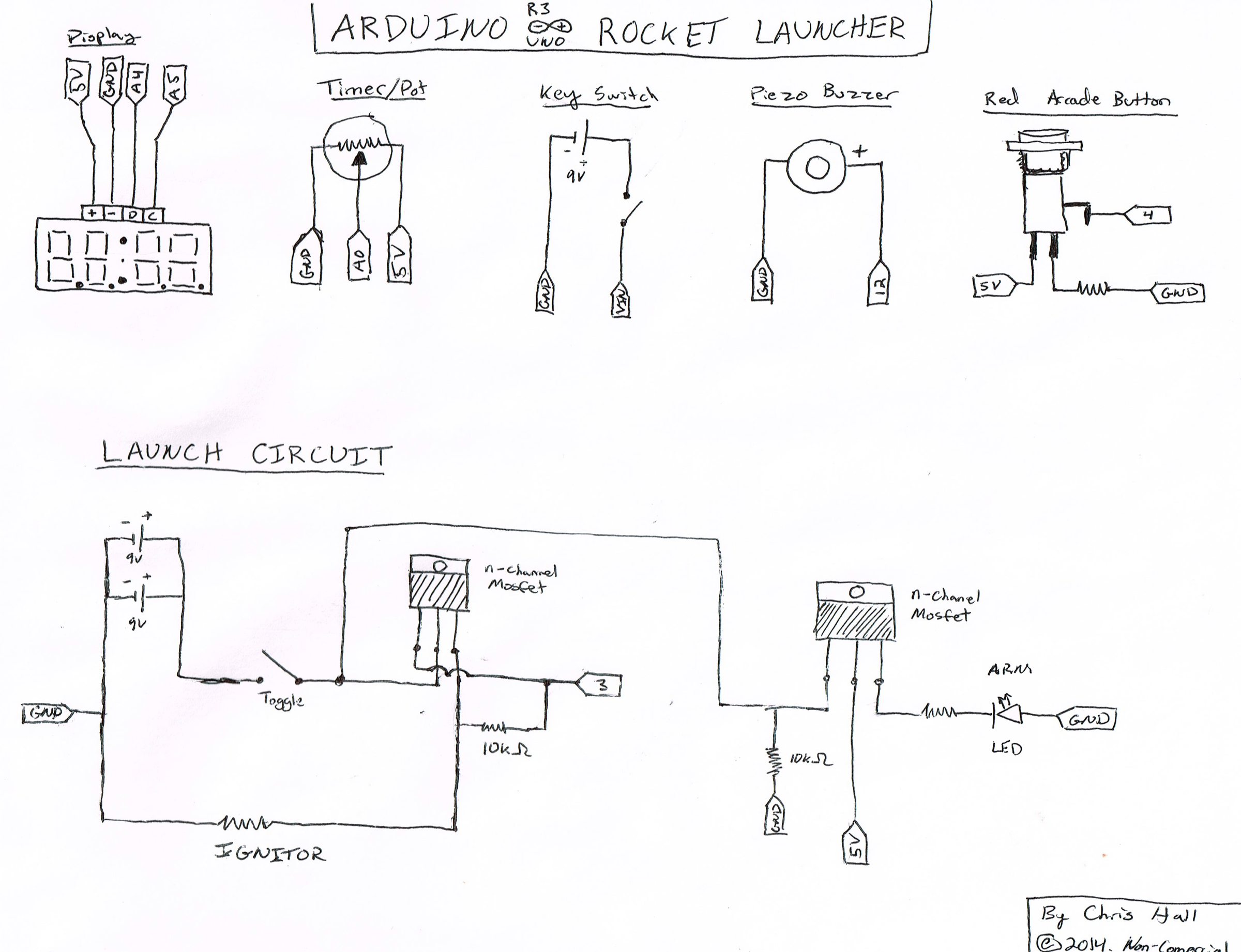 Arduino Model Rocket Launcher for 3D Printed Rockets : 11 Steps (with ...