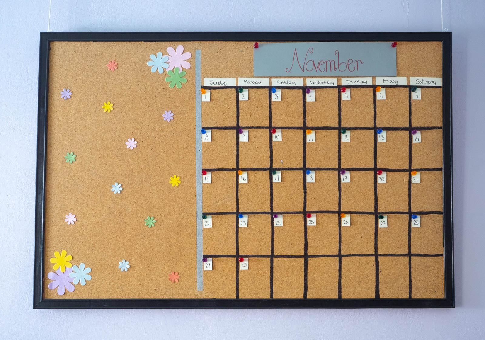 Bulletin Board Calendar Transformation! : 6 Steps (with Pictures ...