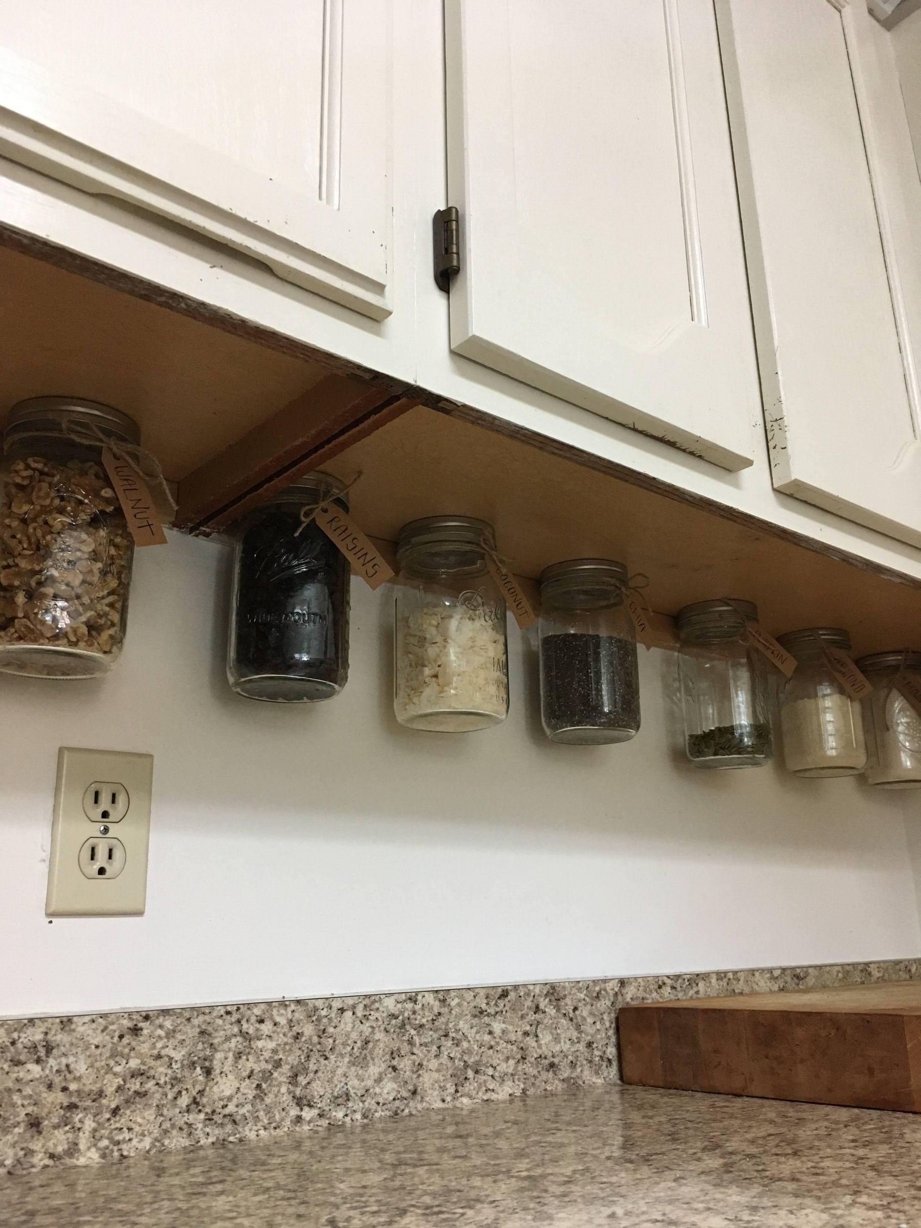 Declutter Your Kitchen Cabinets and Countertops (attach Mason Jars ...