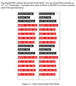 3D Printed Back to the Future TIme Circuit Clock : 71 Steps (with ...