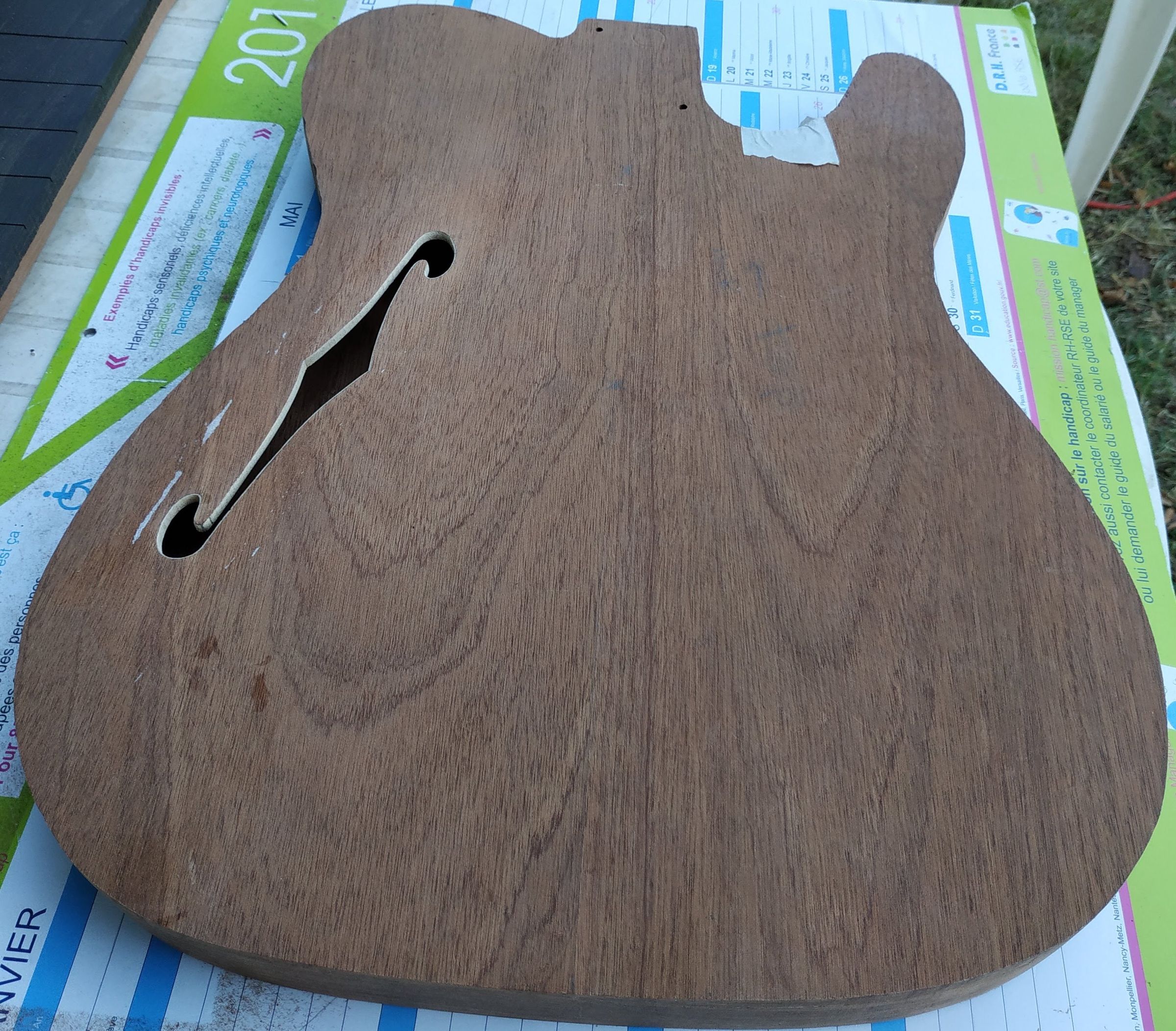 Building a Guitar: Telecaster Thinline : 12 Steps (with Pictures ...